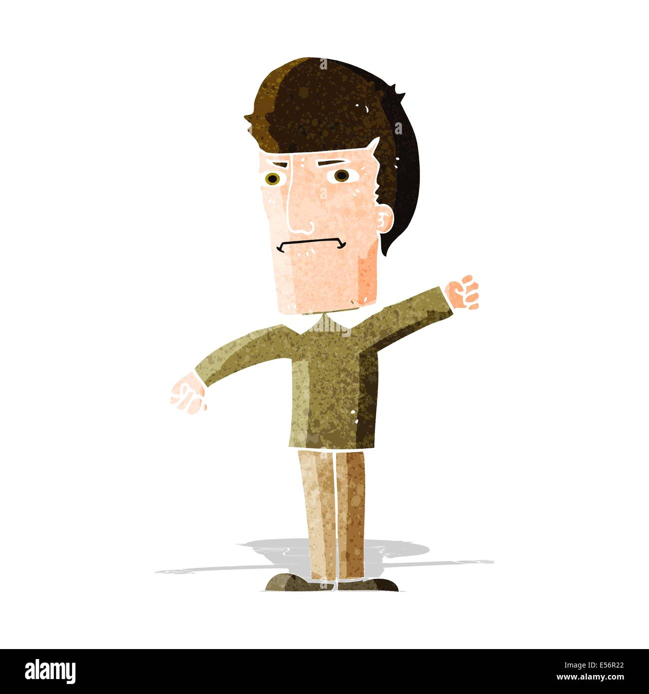 cartoon angry man Stock Vector Image & Art - Alamy