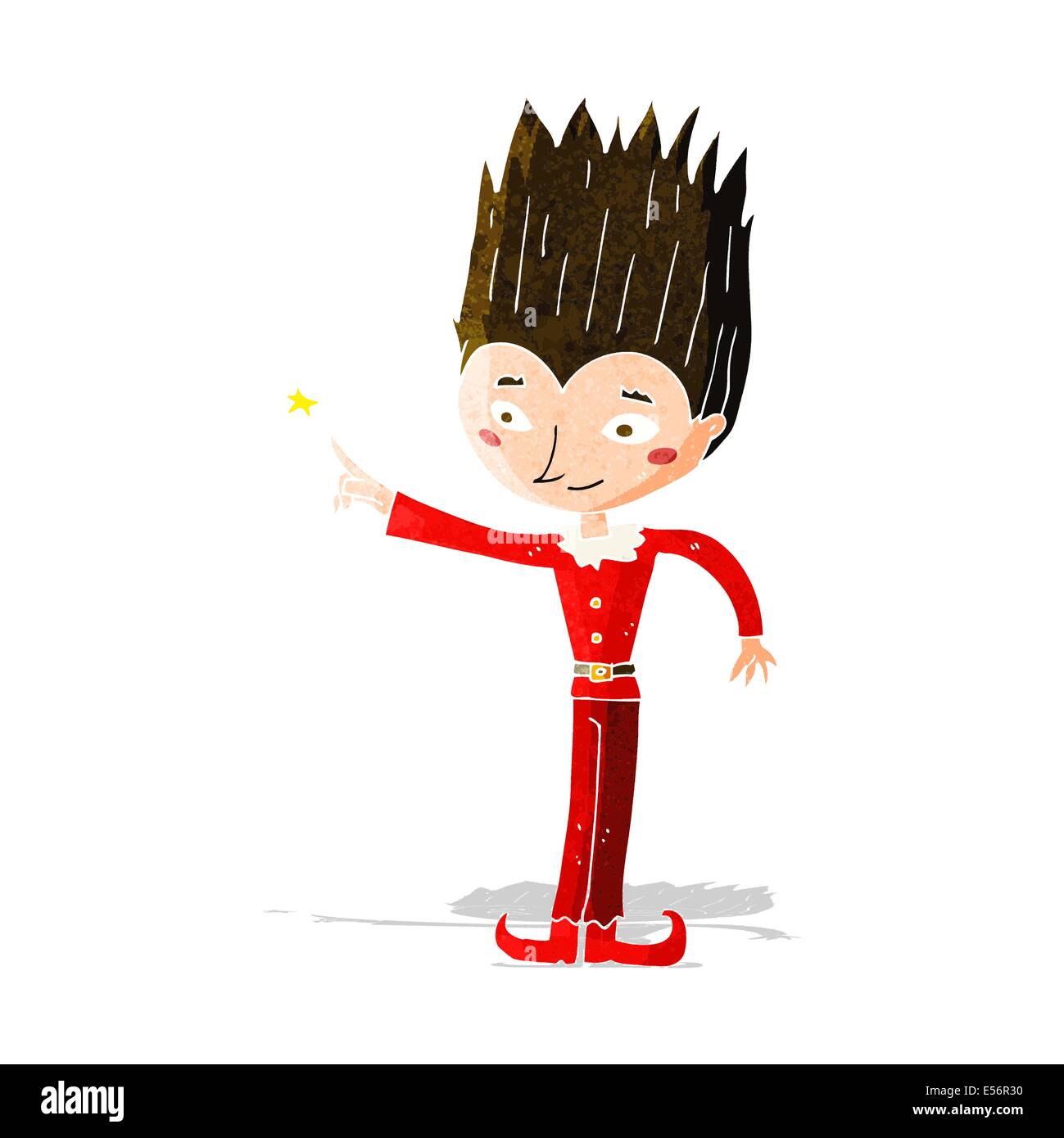 cartoon magic christmas elf Stock Vector Image & Art - Alamy