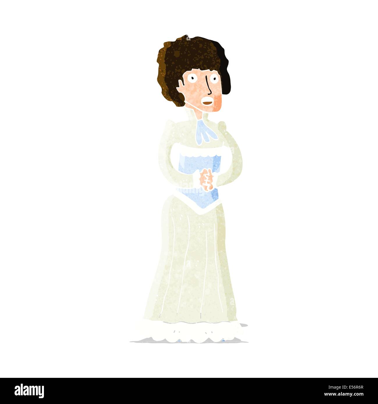 cartoon shocked victorian woman Stock Vector Image & Art - Alamy