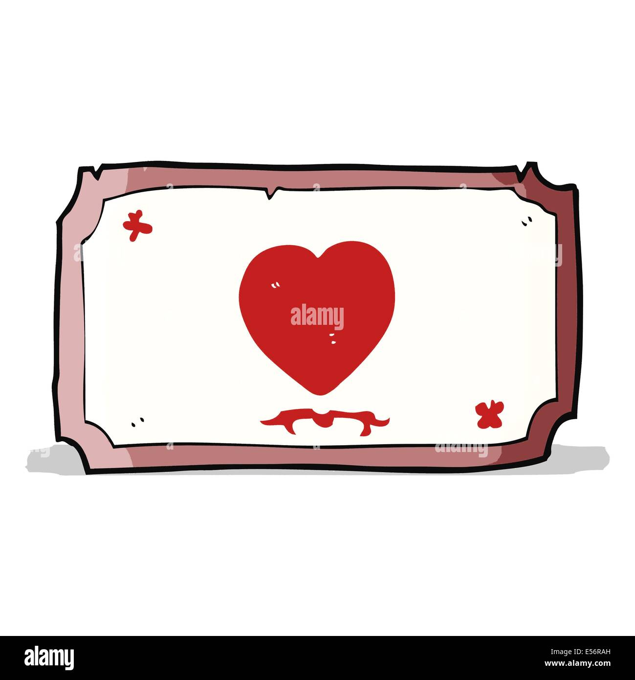 cartoon love heart frame Stock Vector Image & Art - Alamy