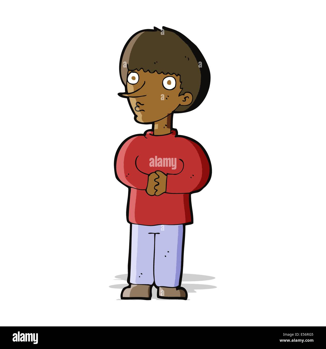 cartoon nervous man Stock Vector Image & Art - Alamy