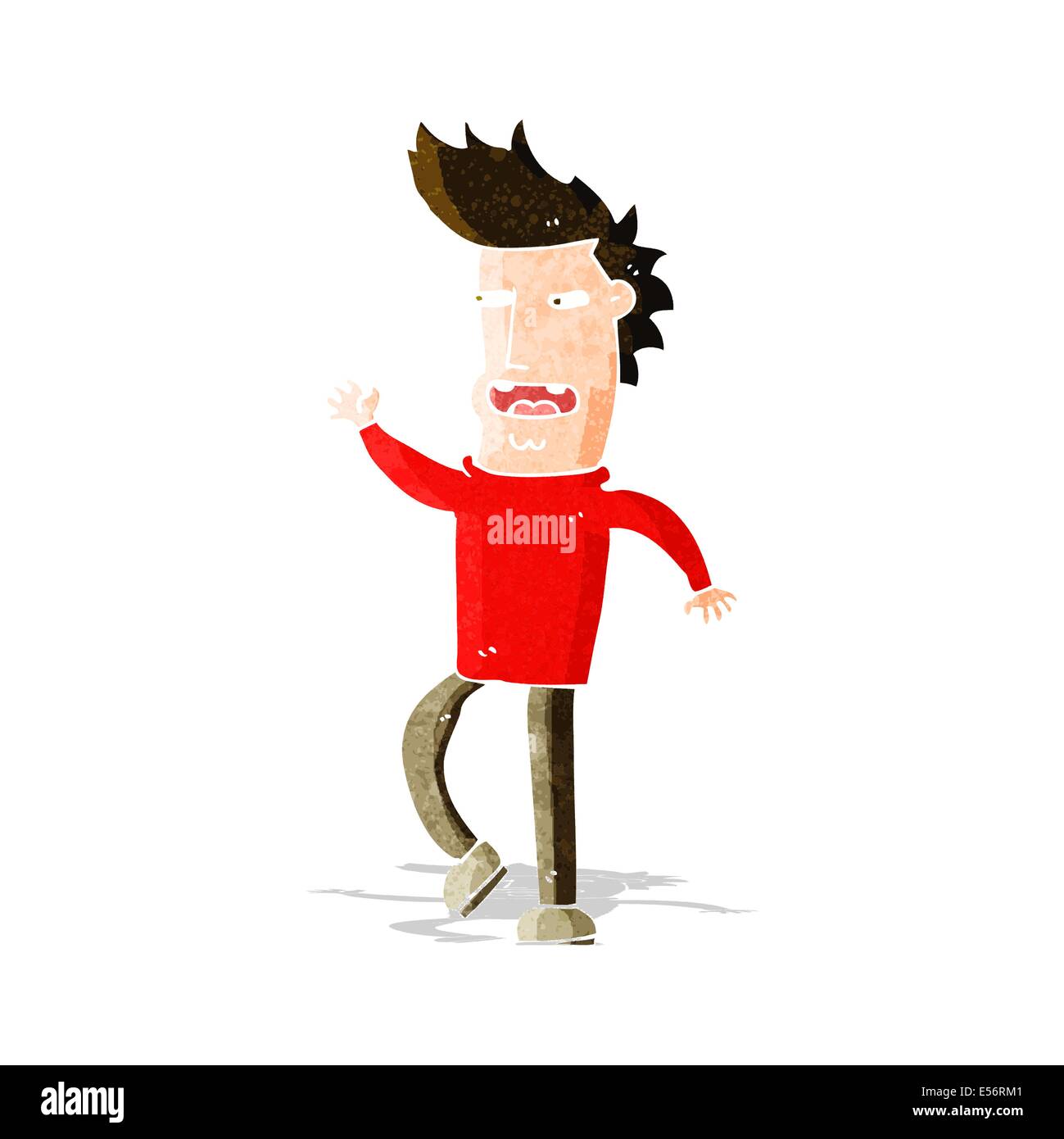 cartoon loudmouth man Stock Vector Image & Art - Alamy