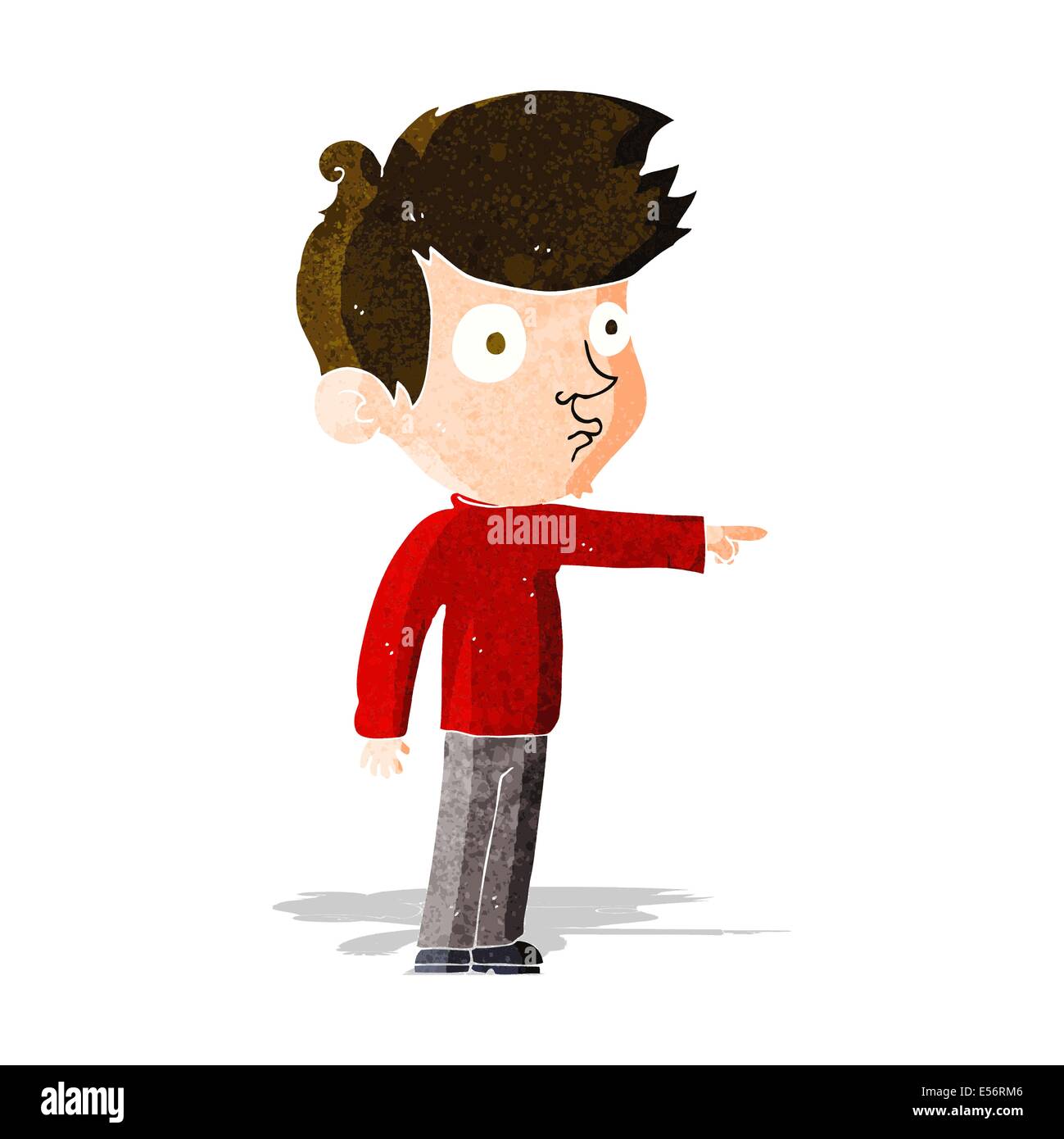 cartoon pointing boy Stock Vector Image & Art - Alamy