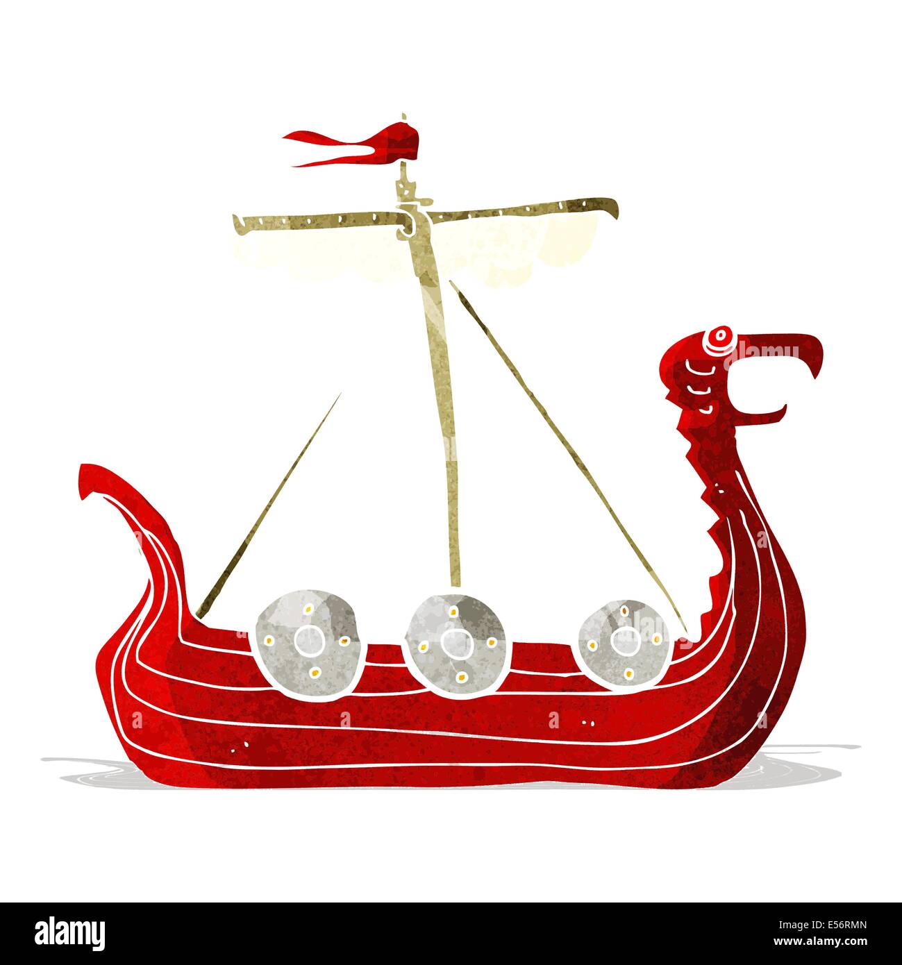 cartoon viking ship Stock Vector Image & Art - Alamy
