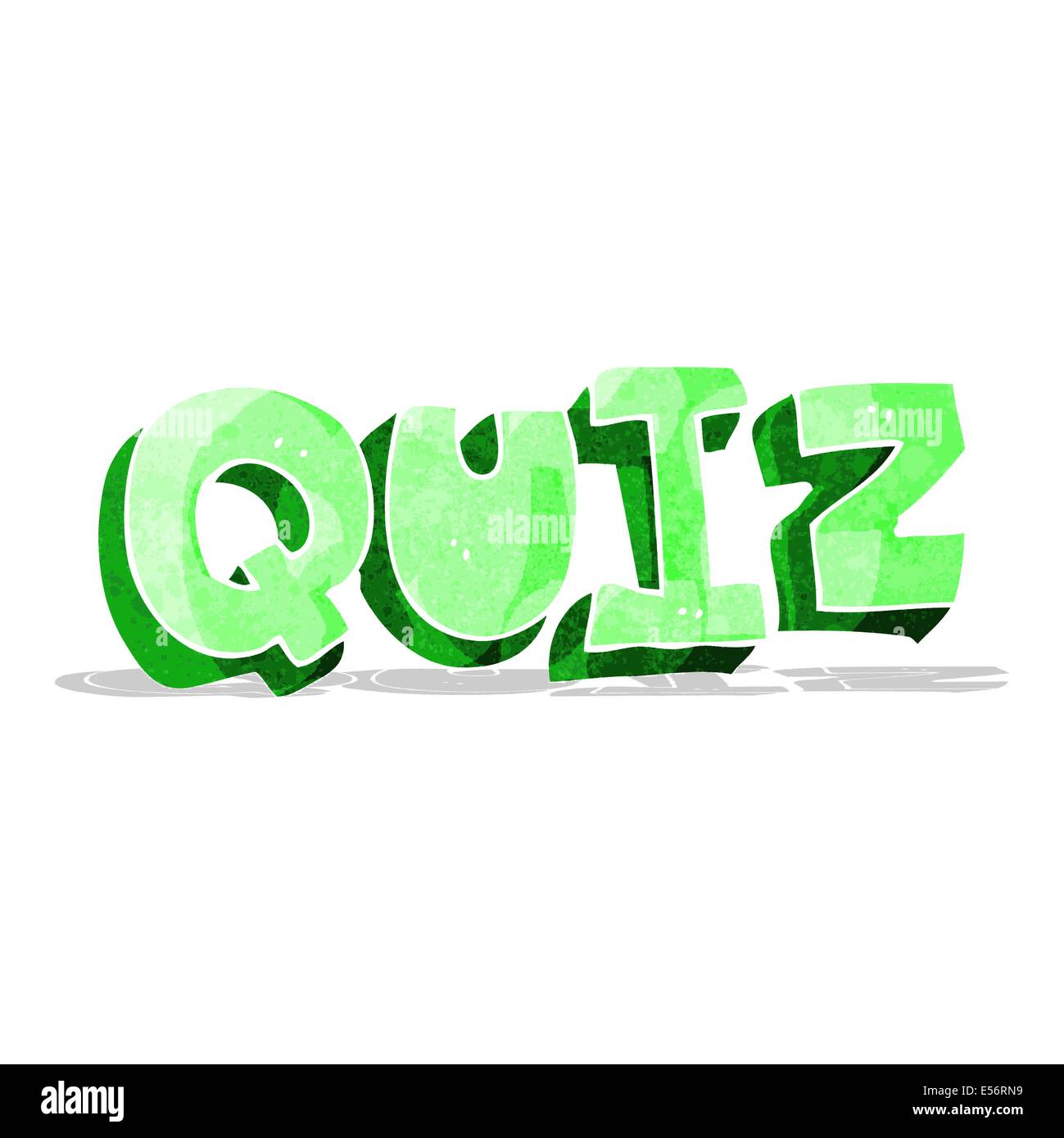 Cartoon quiz sign Stock Vector Images - Alamy