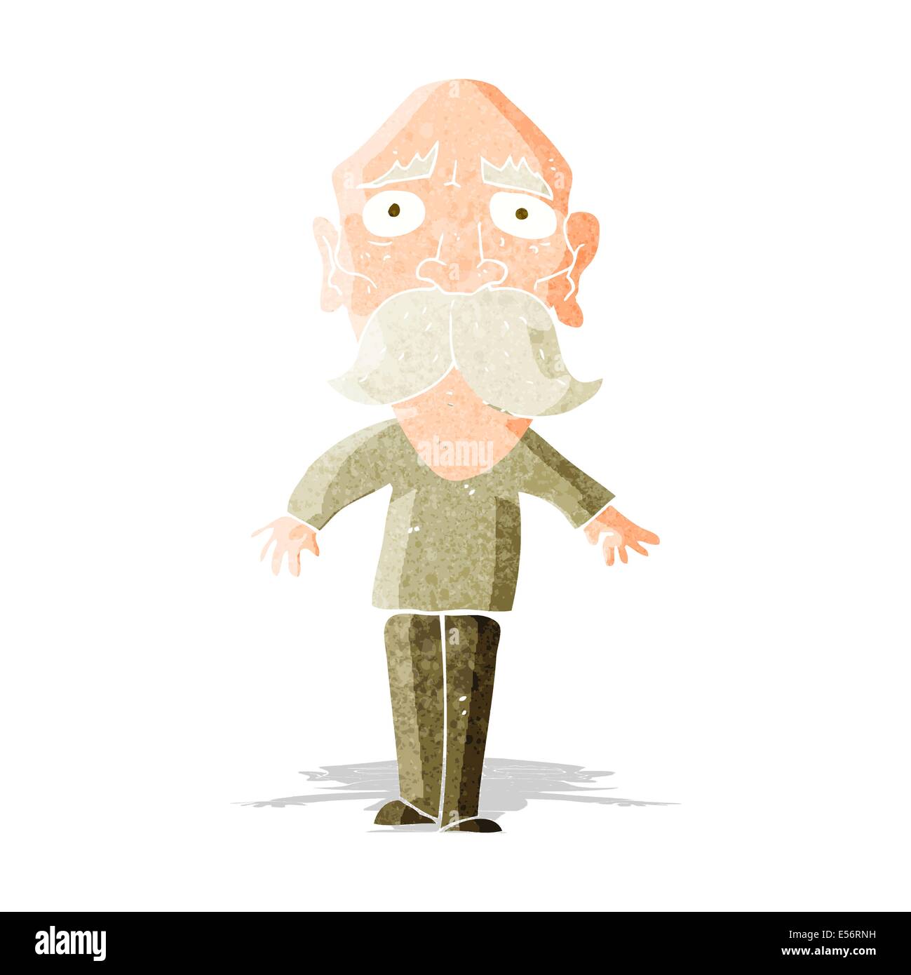 Cartoon sad old man Cut Out Stock Images & Pictures - Alamy