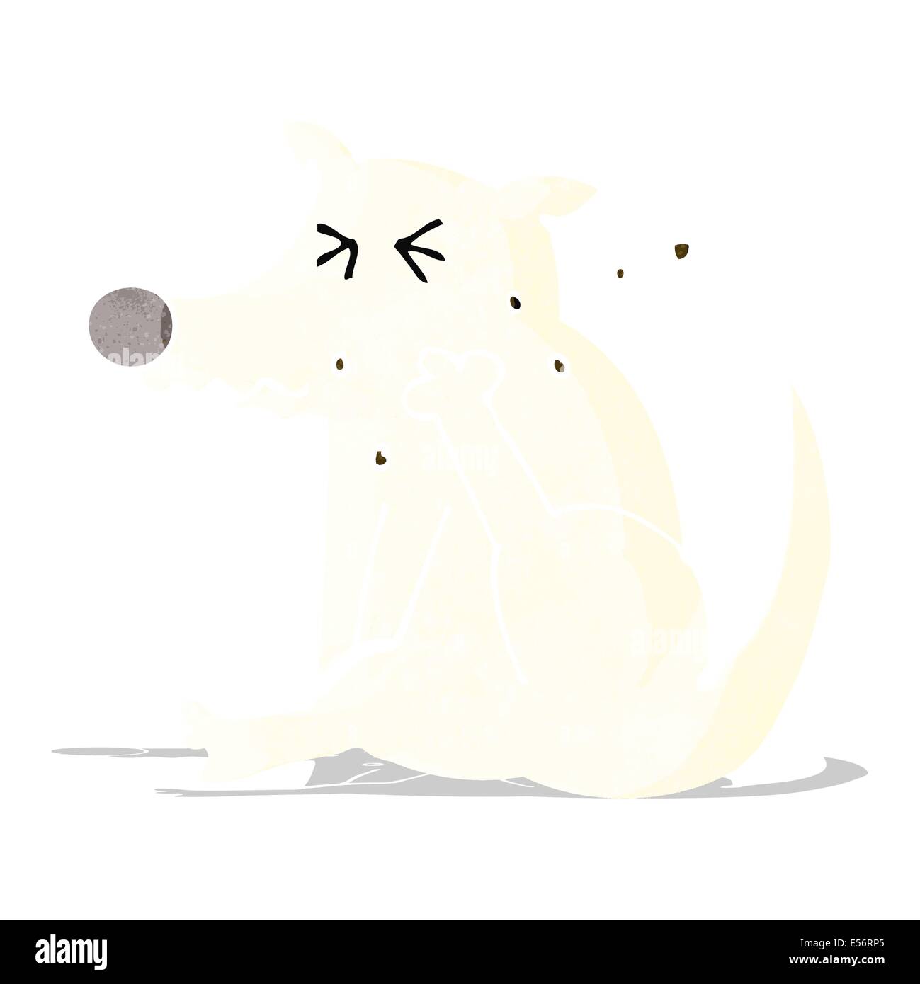 cartoon dog scratching Stock Vector Image & Art - Alamy