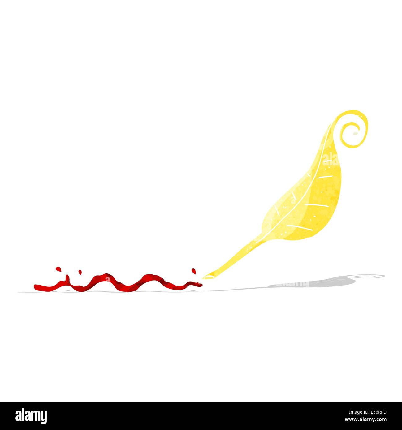 cartoon feather quill Stock Vector Image & Art - Alamy