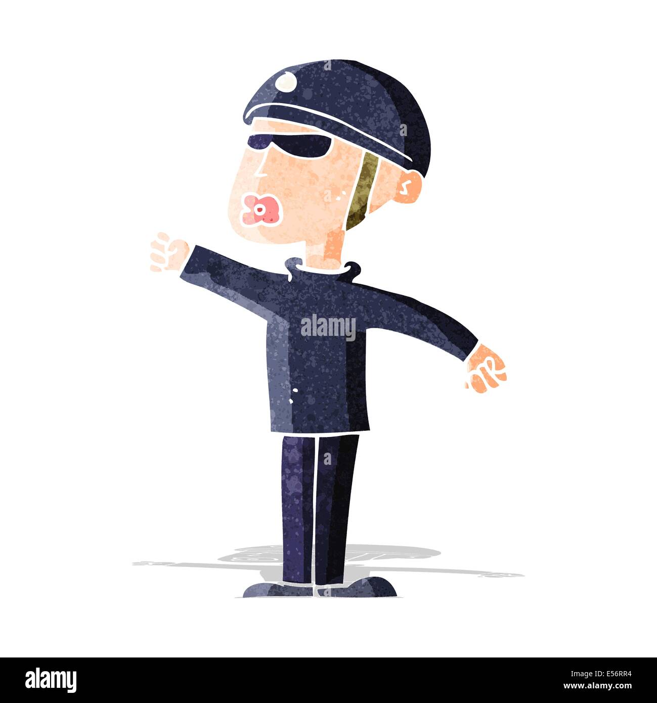 Cartoon security guy Cut Out Stock Images & Pictures - Alamy