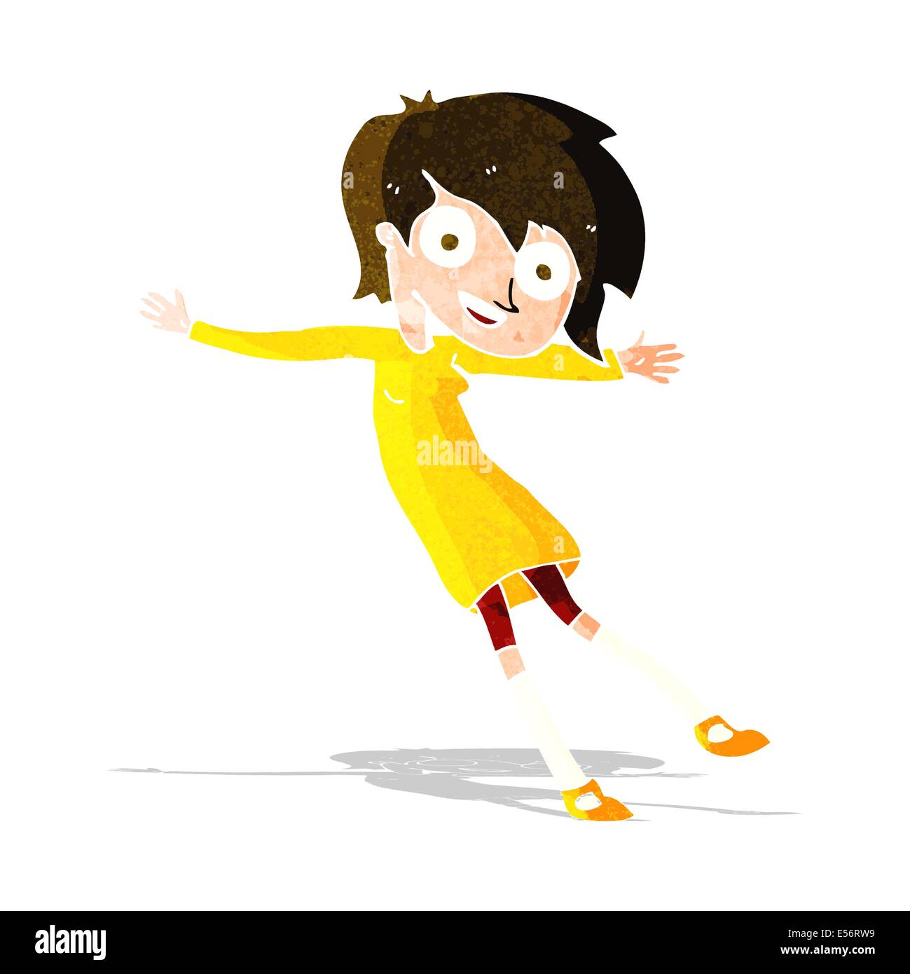 cartoon crazy excited girl Stock Vector Image & Art - Alamy