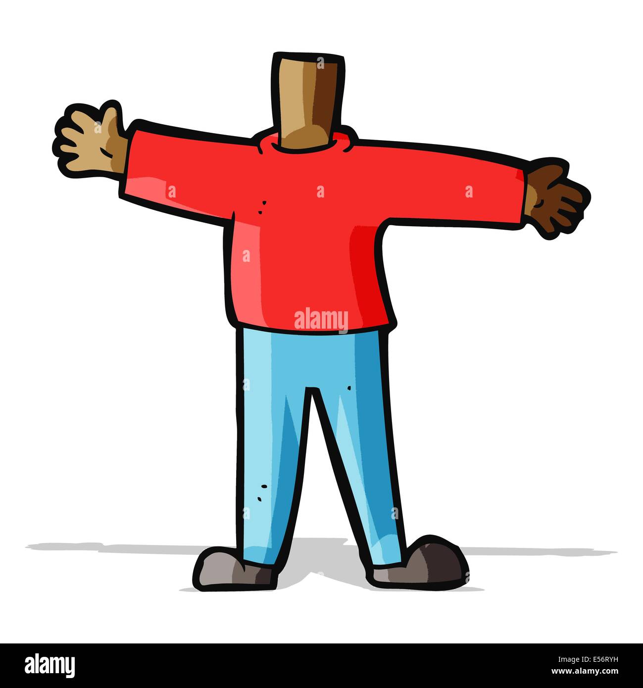 cartoon male body (mix and match cartoons or add own photo head Stock ...