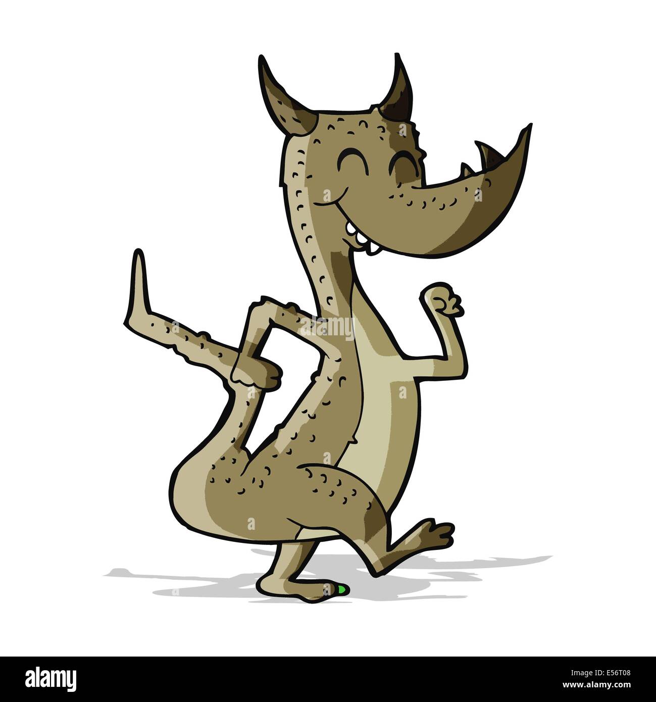cartoon happy dragon Stock Vector Image & Art - Alamy