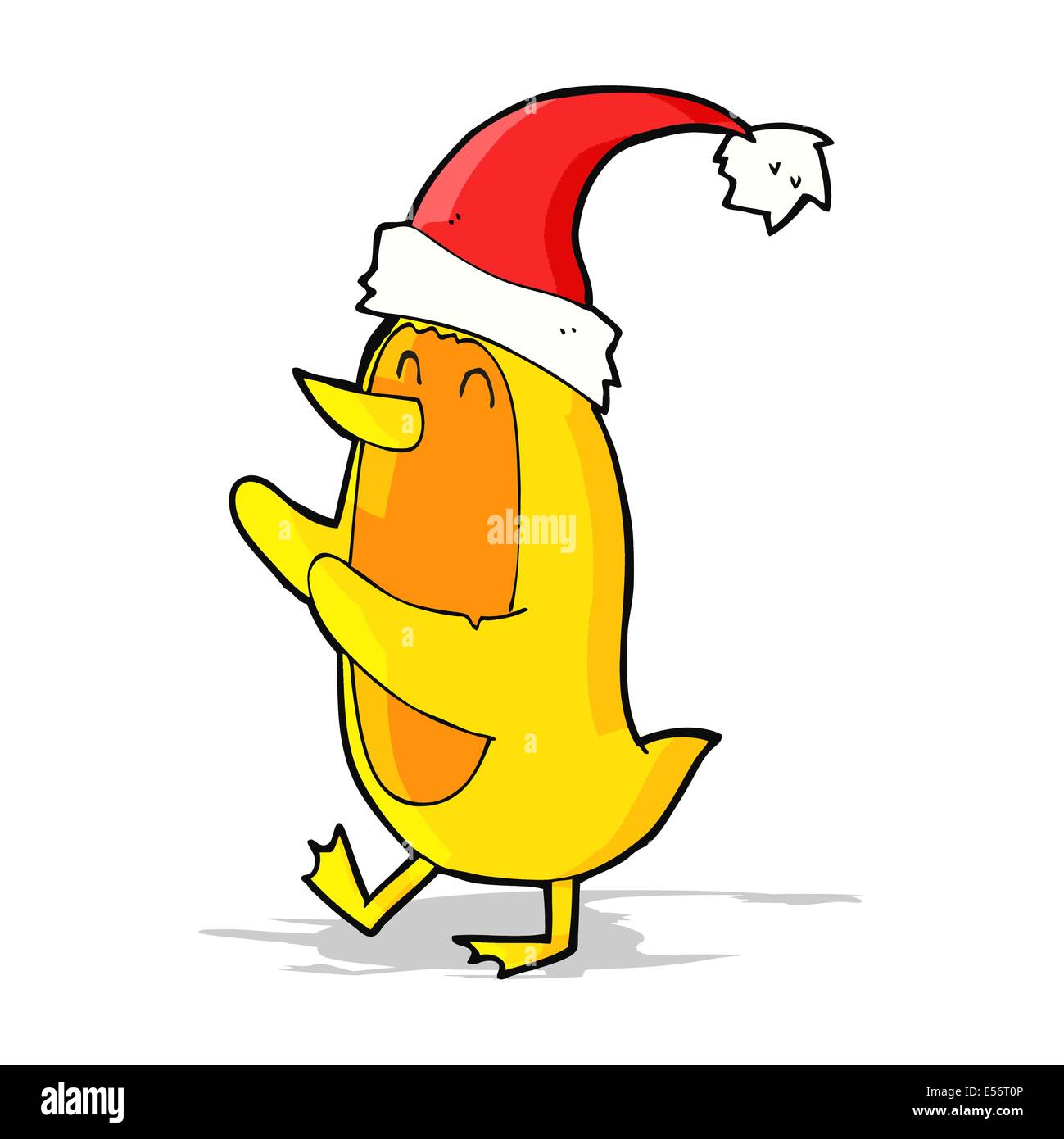 Cute bird wearing christmas Cut Out Stock Images & Pictures - Alamy