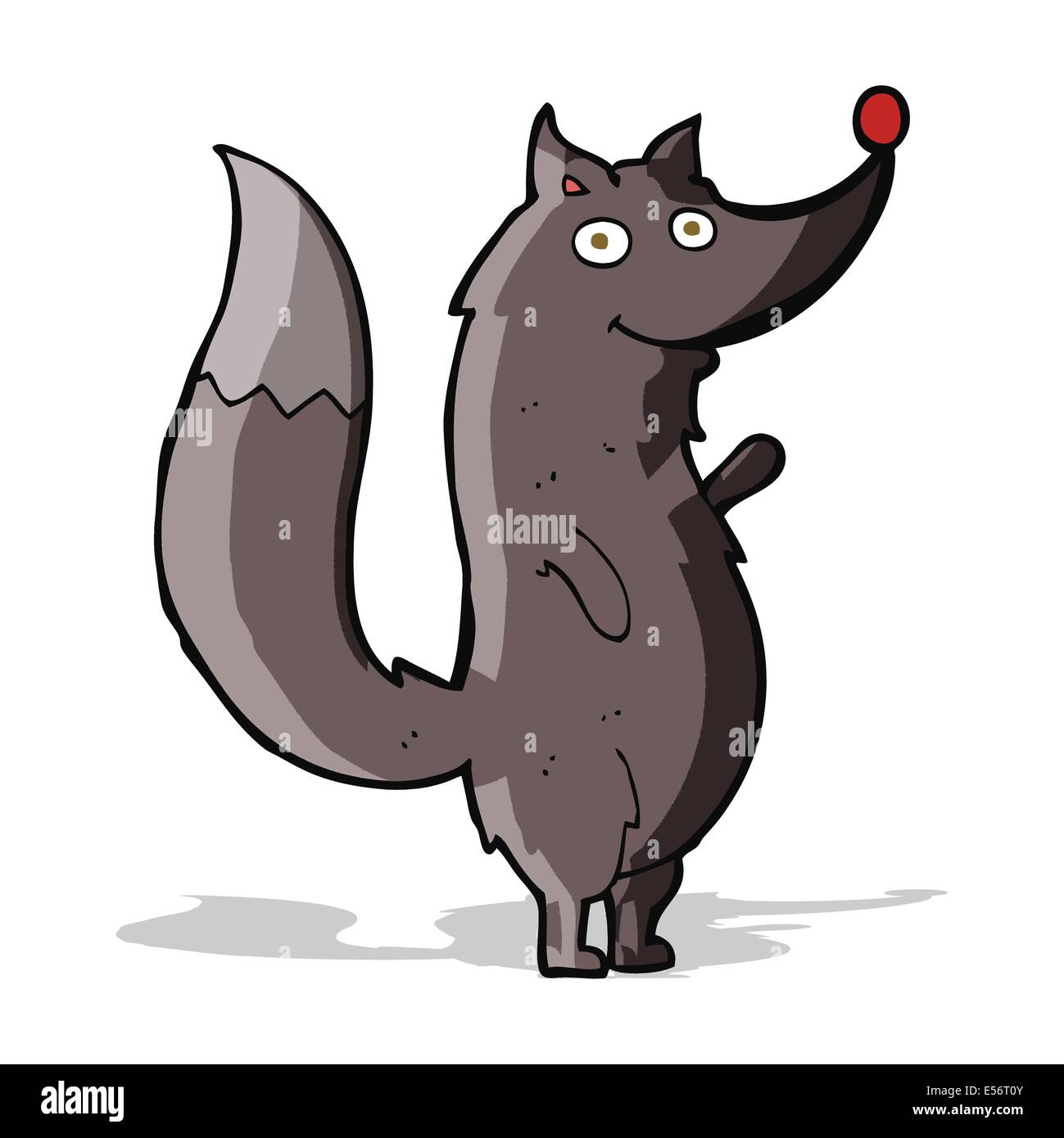 Cartoon waving wolf hi-res stock photography and images - Alamy