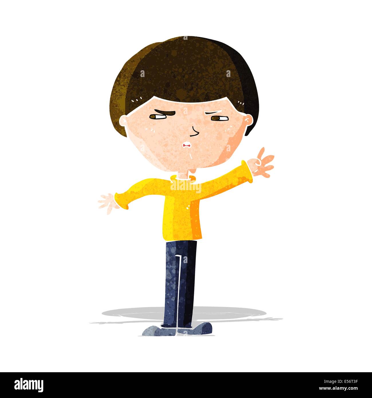 Mean Little Boy Cartoon