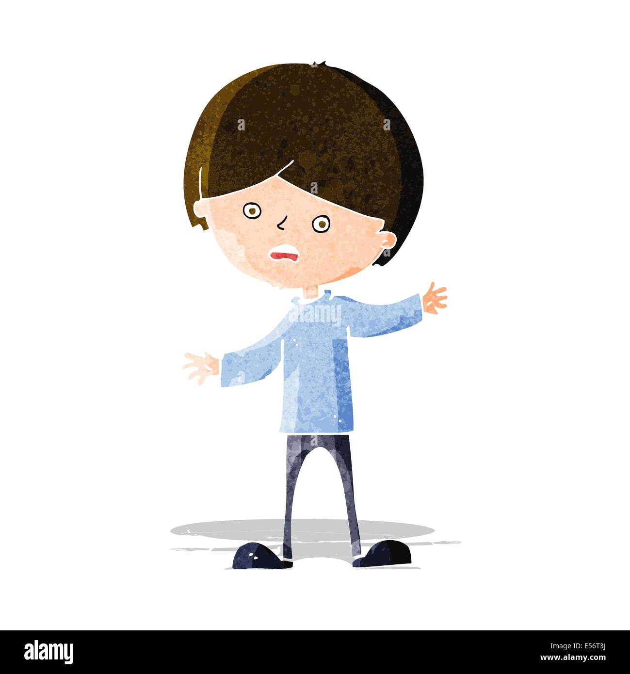 cartoon unhappy boy Stock Vector Image & Art - Alamy