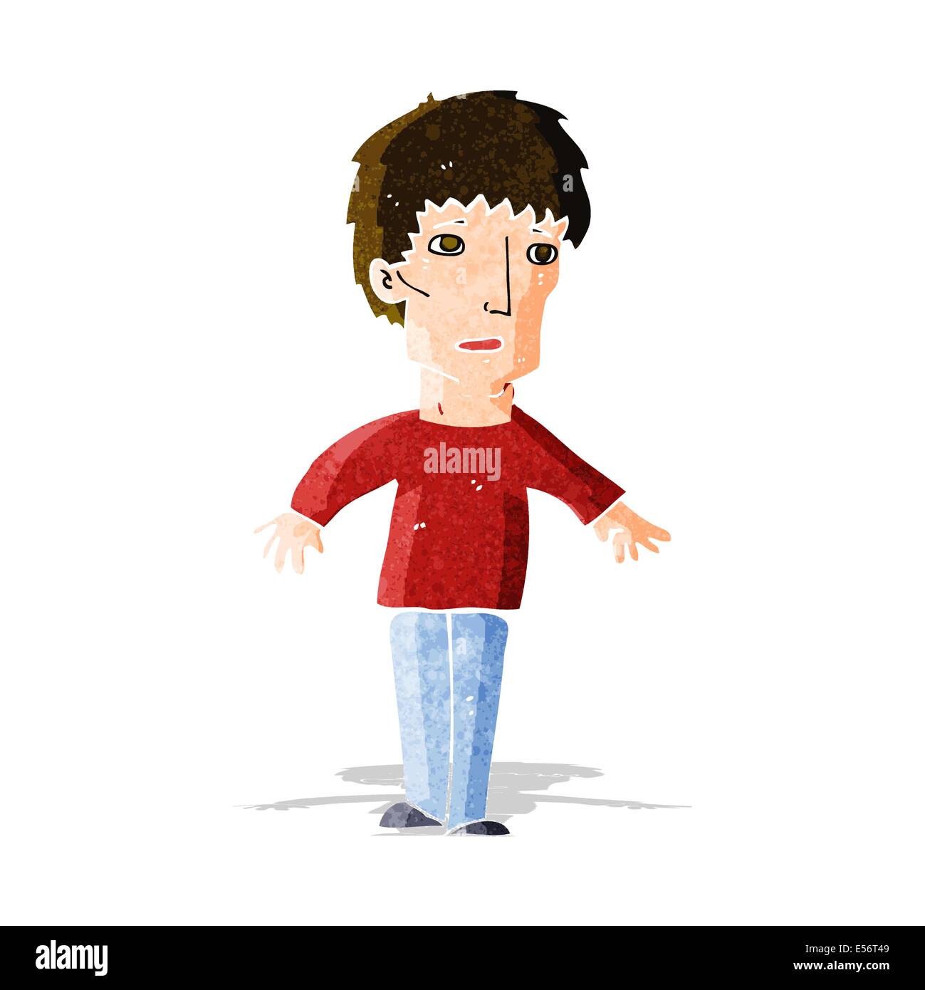 cartoon surprised man Stock Vector Image & Art - Alamy