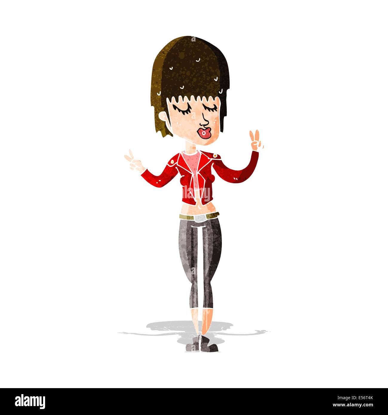cartoon cool girl Stock Vector Image & Art - Alamy