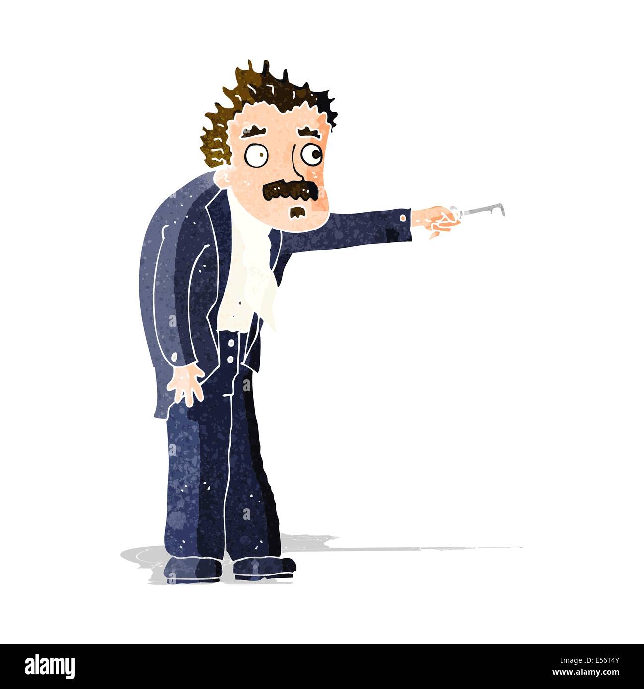 cartoon man trembling with key unlocking Stock Vector Image & Art - Alamy
