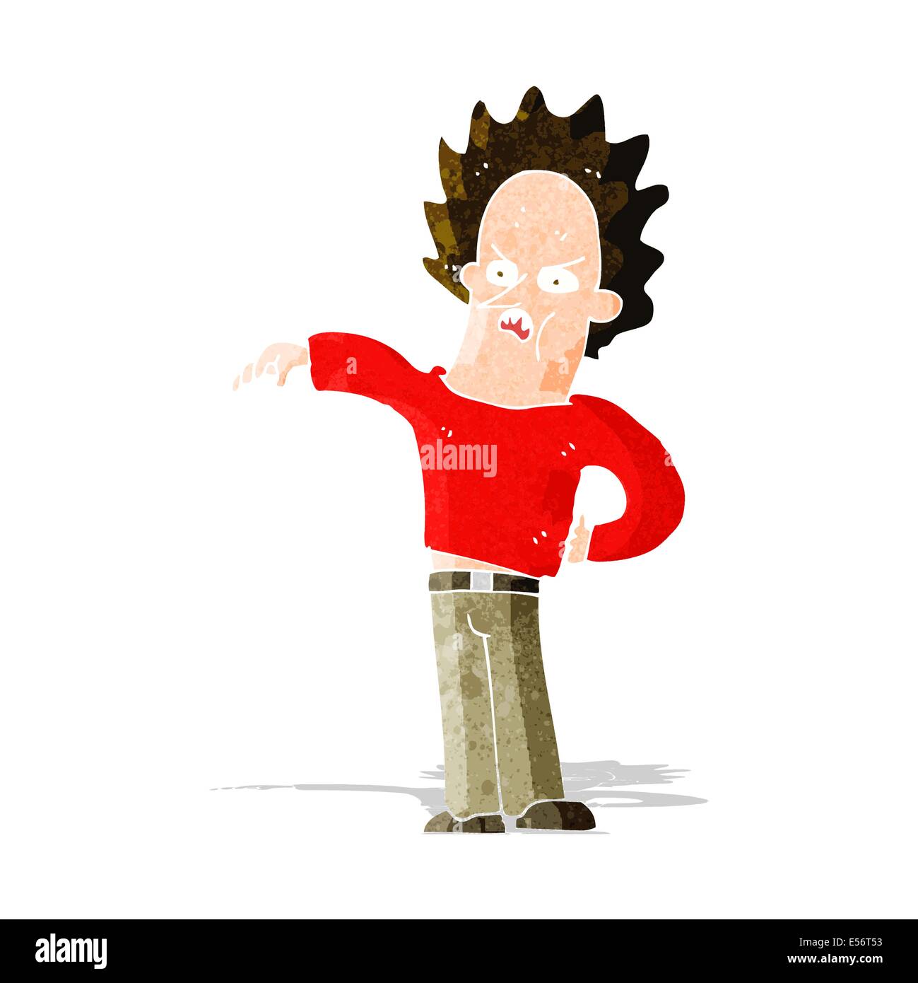 cartoon nasty boy Stock Vector Image & Art - Alamy