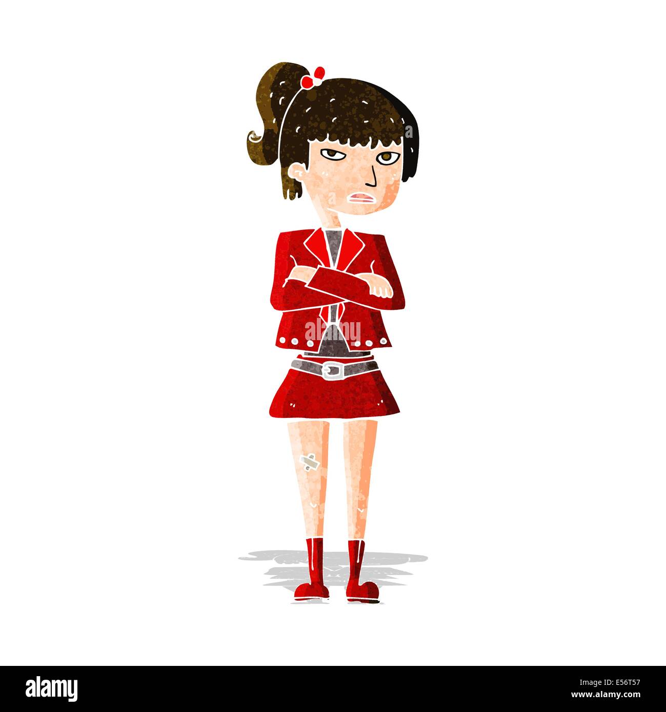 cartoon cool girl Stock Vector Image & Art - Alamy