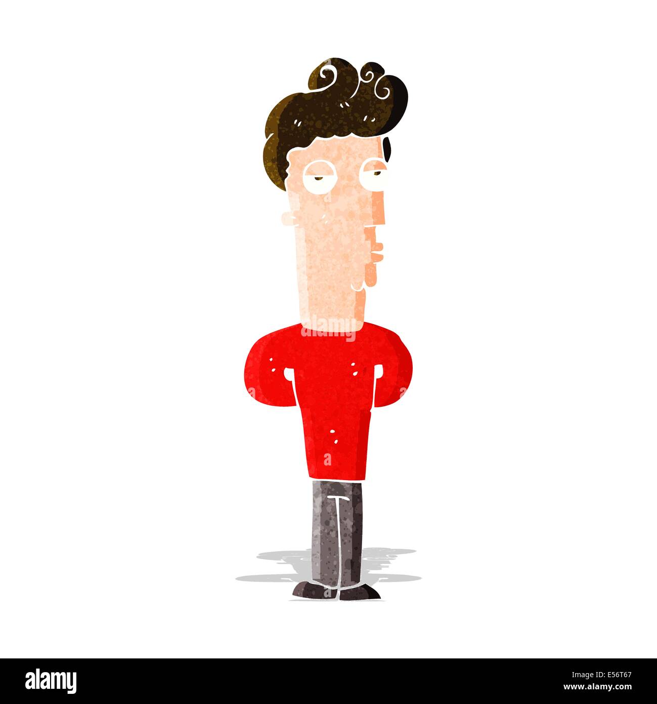 cartoon bored man Stock Vector Image & Art - Alamy