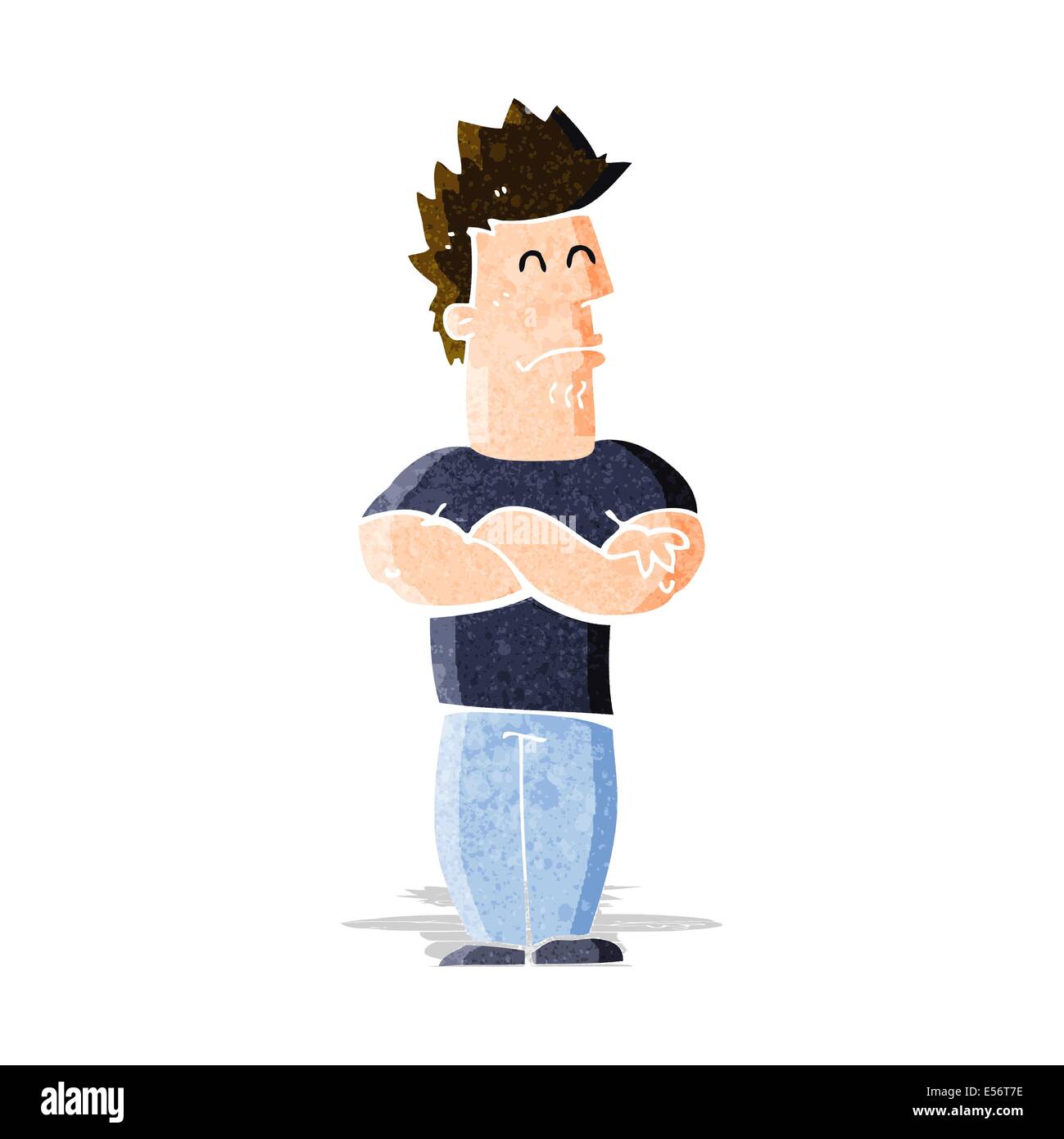 cartoon sulking man Stock Vector Image & Art - Alamy