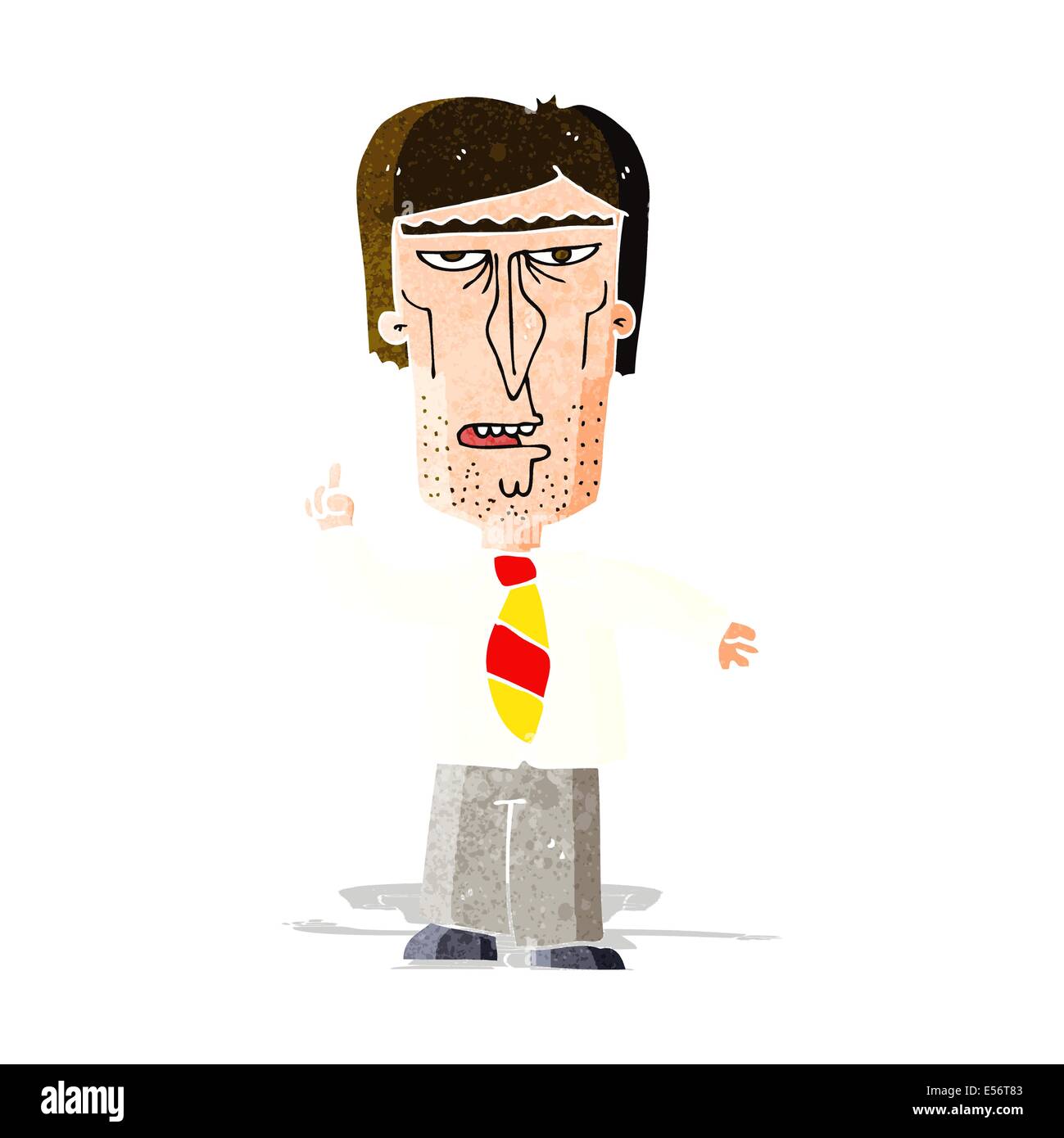 cartoon grumpy boss Stock Vector Image & Art - Alamy