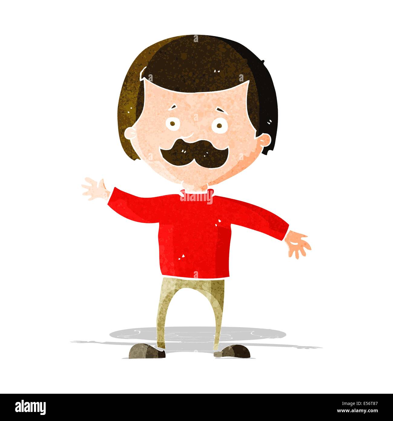 Cartoon dad waving hi-res stock photography and images - Alamy