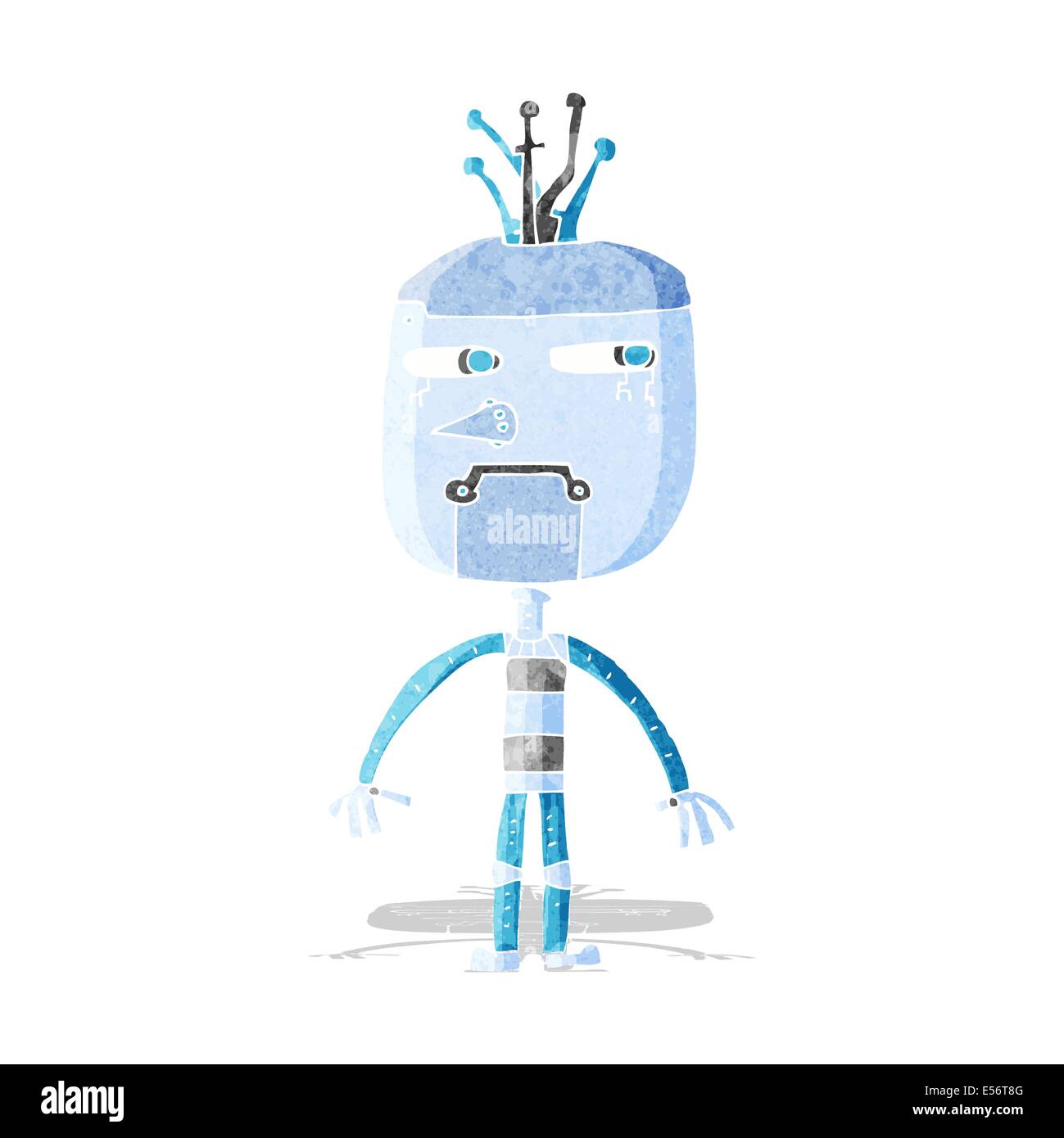 funny cartoon robot Stock Vector Image & Art - Alamy