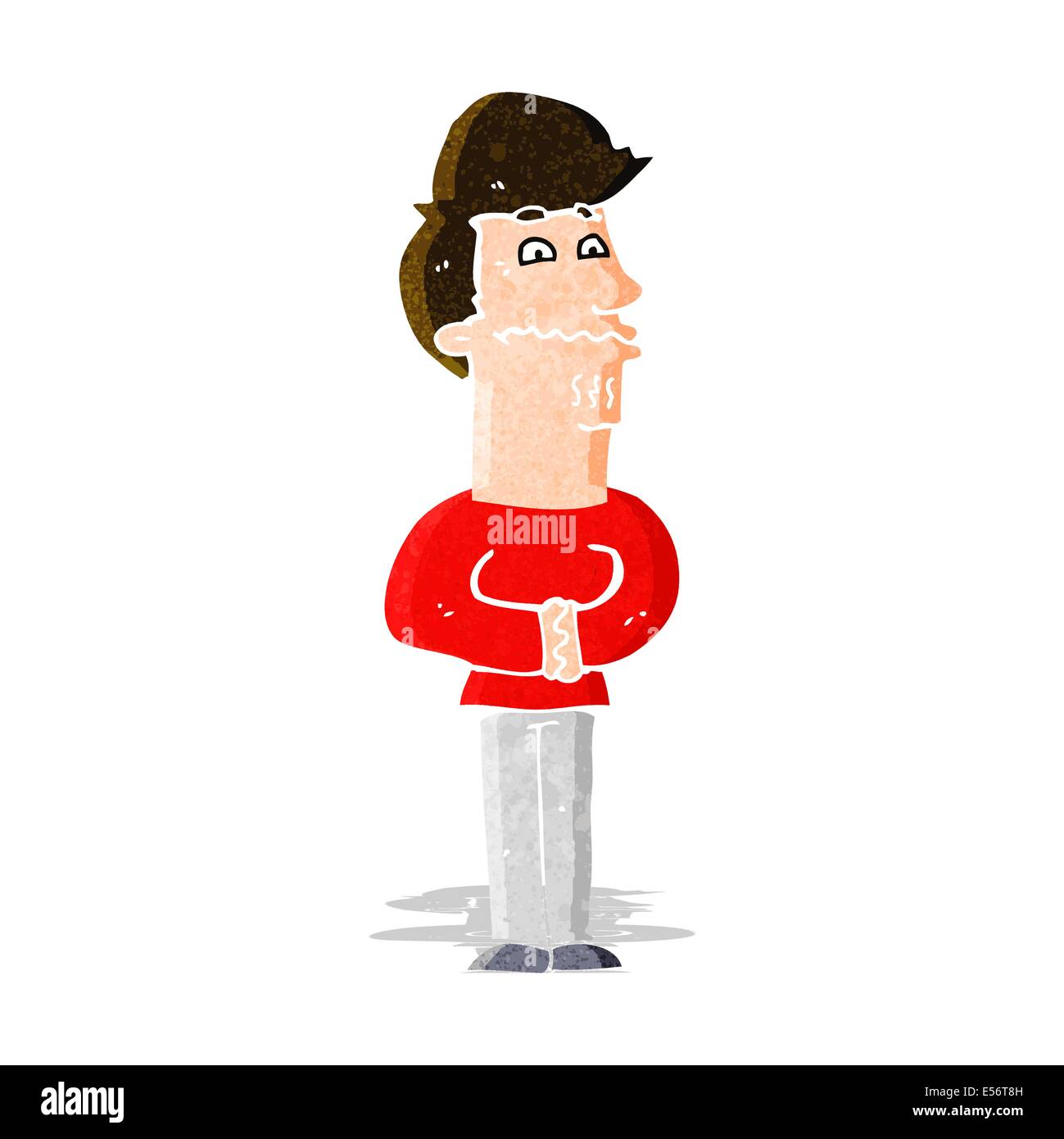 cartoon nervous man Stock Vector Image & Art - Alamy