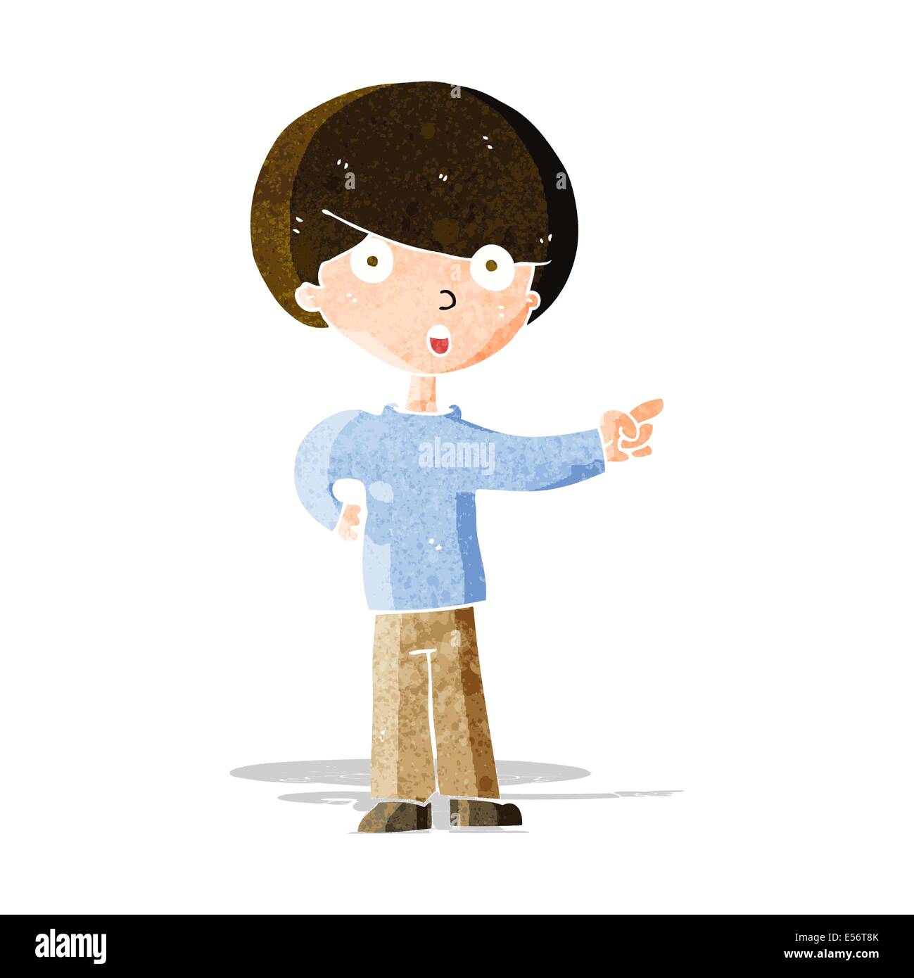 cartoon pointing boy Stock Vector Image & Art - Alamy