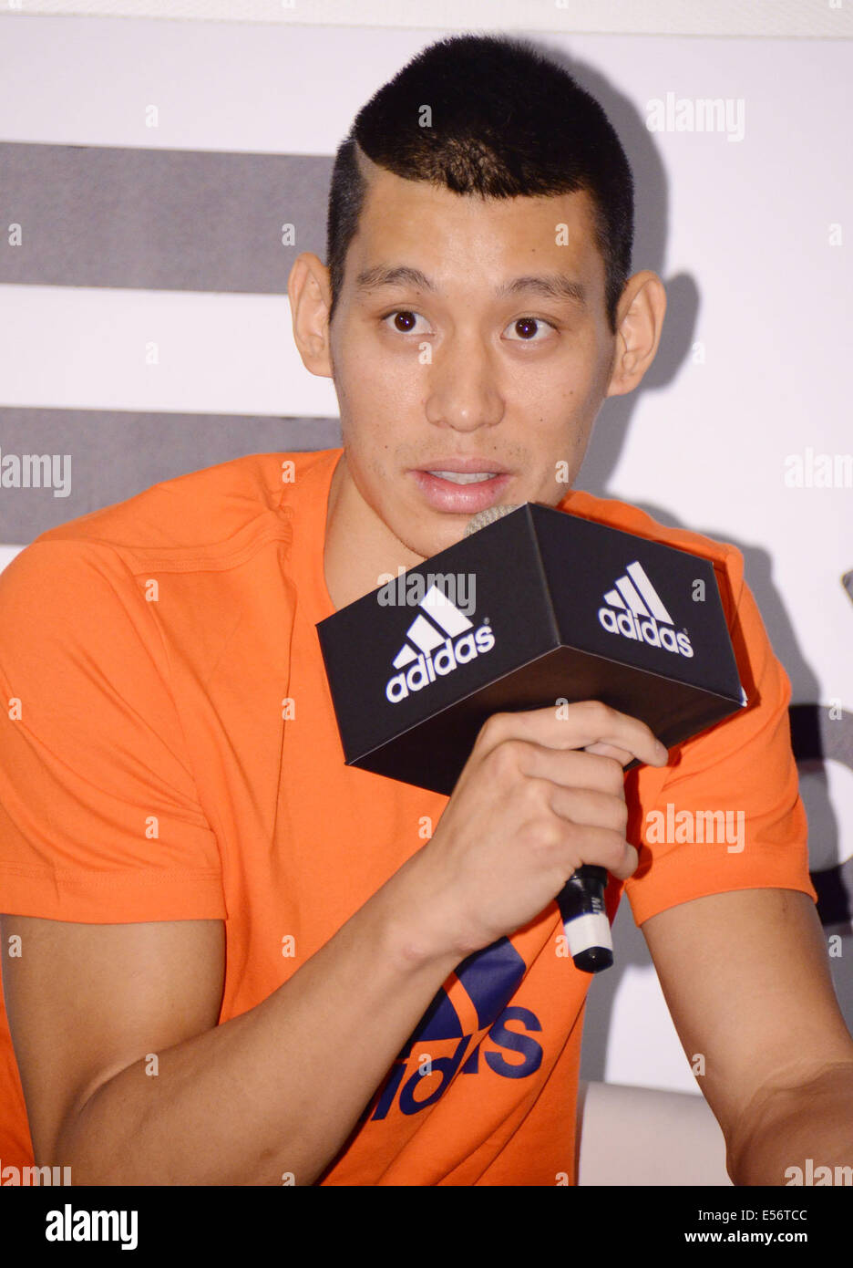 Taipei. 18th July, 2014. NBA player Jeremy Lin of Los Angeles Lakers ...