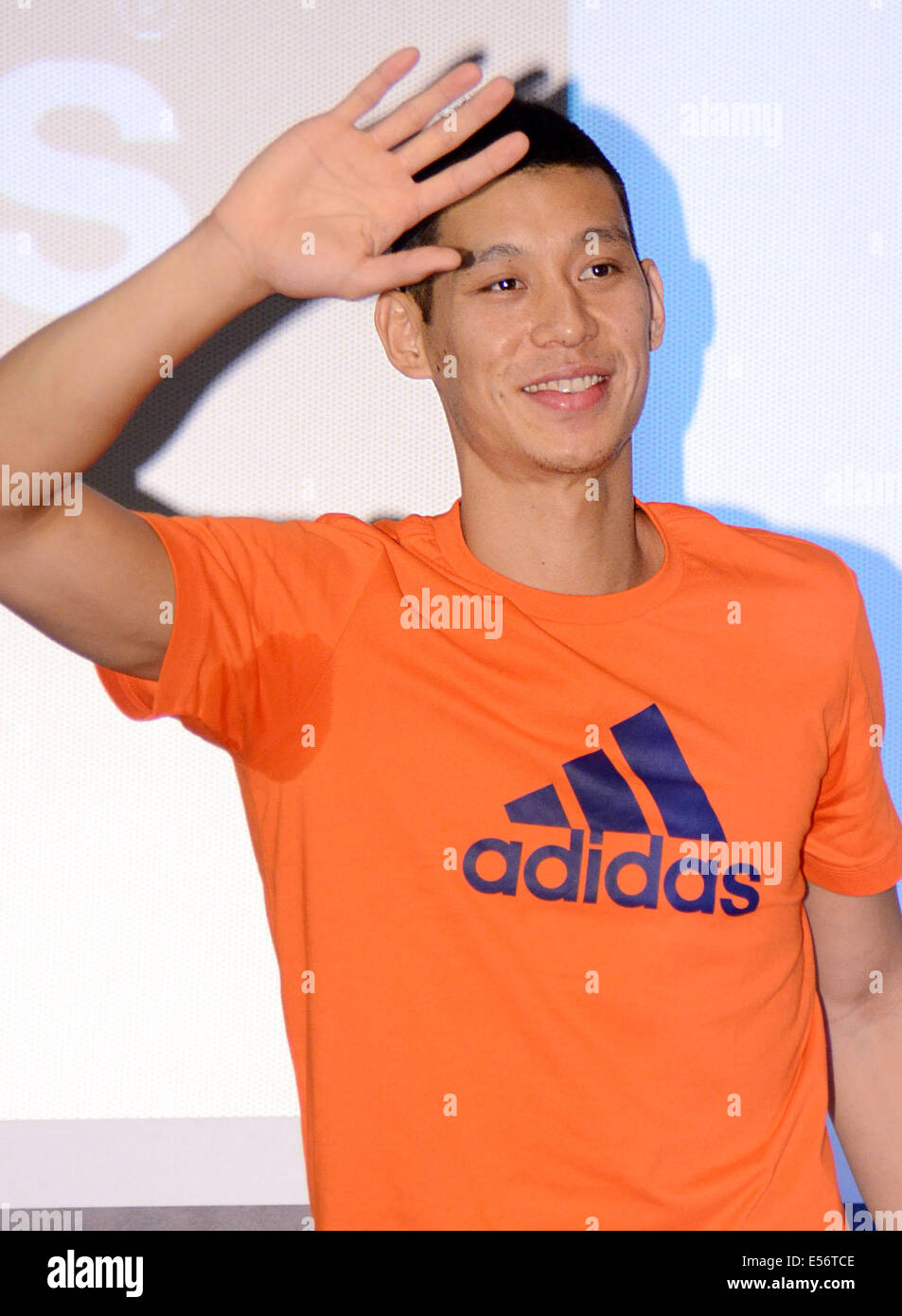 Taipei. 18th July, 2014. NBA player Jeremy Lin of Los Angeles Lakers ...