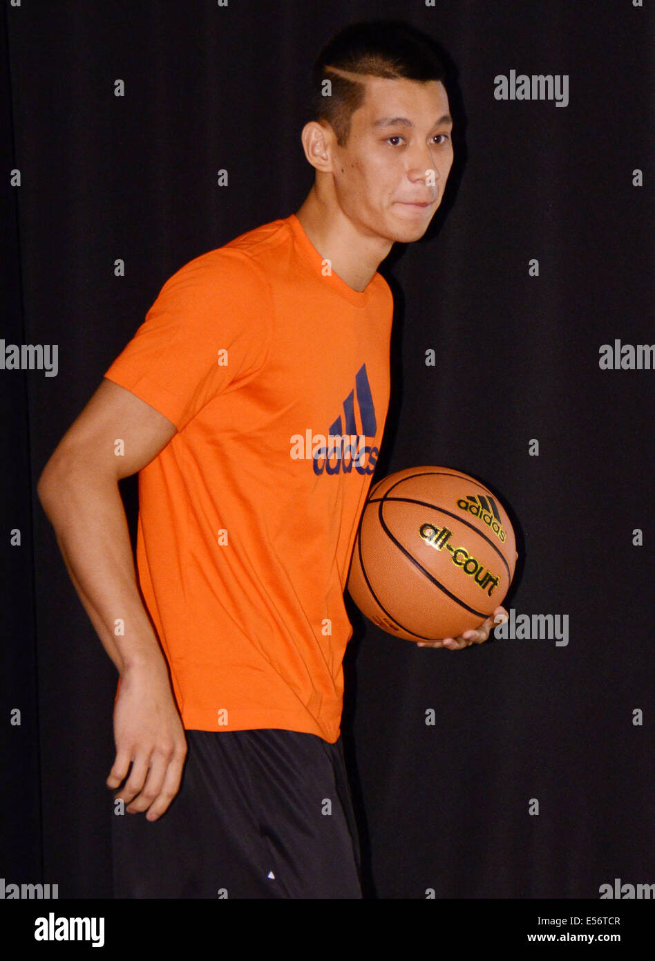 Taipei. 18th July, 2014. NBA player Jeremy Lin of Los Angeles Lakers ...