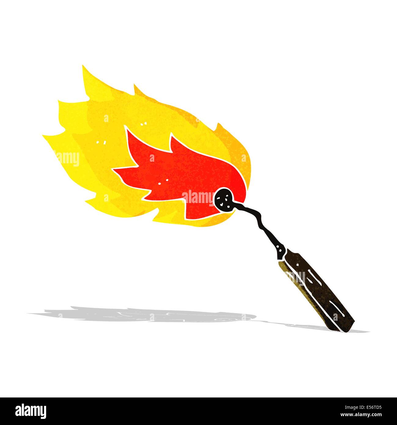 cartoon burning match Stock Vector Image & Art - Alamy