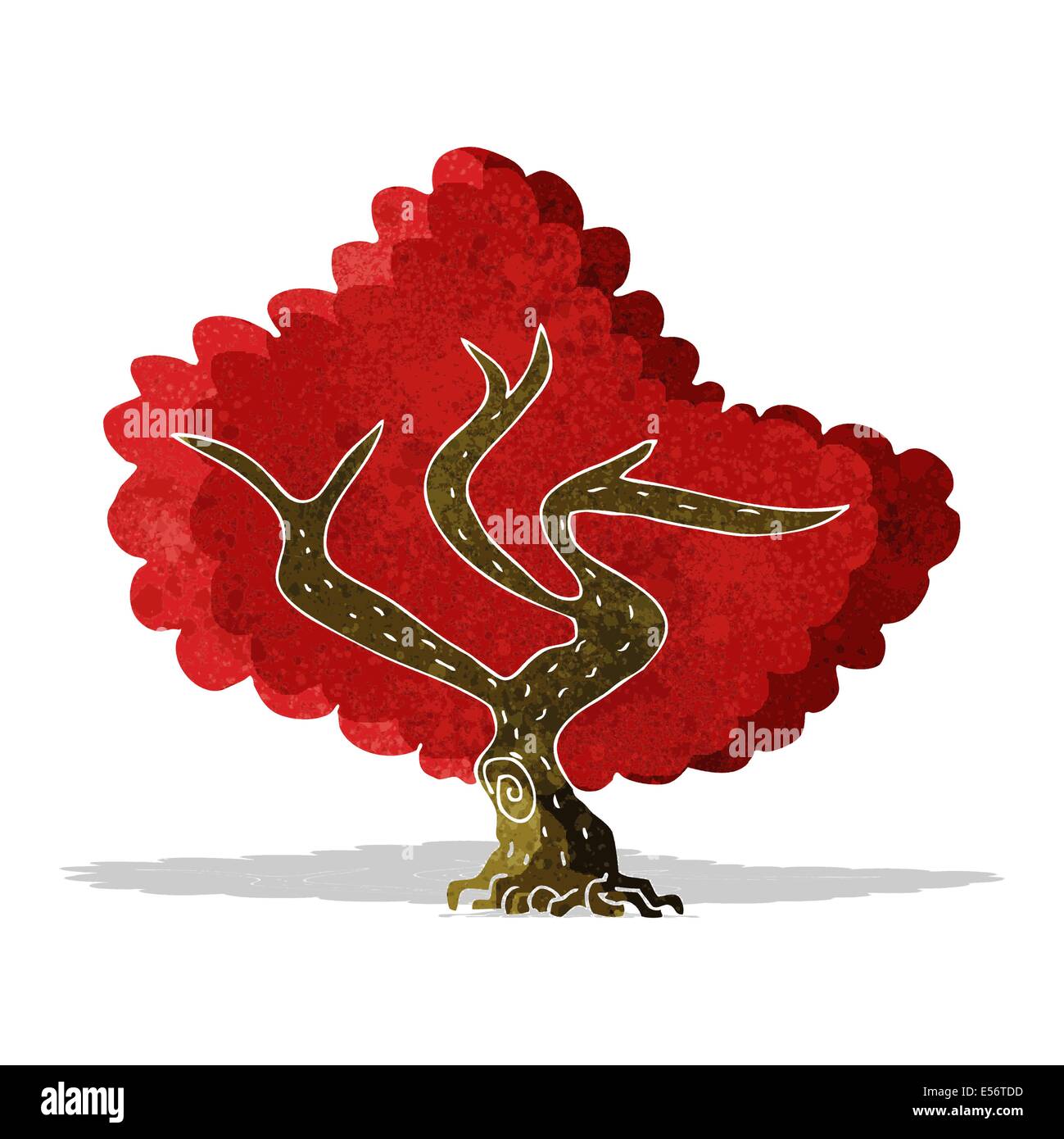cartoon red tree Stock Vector Image & Art - Alamy