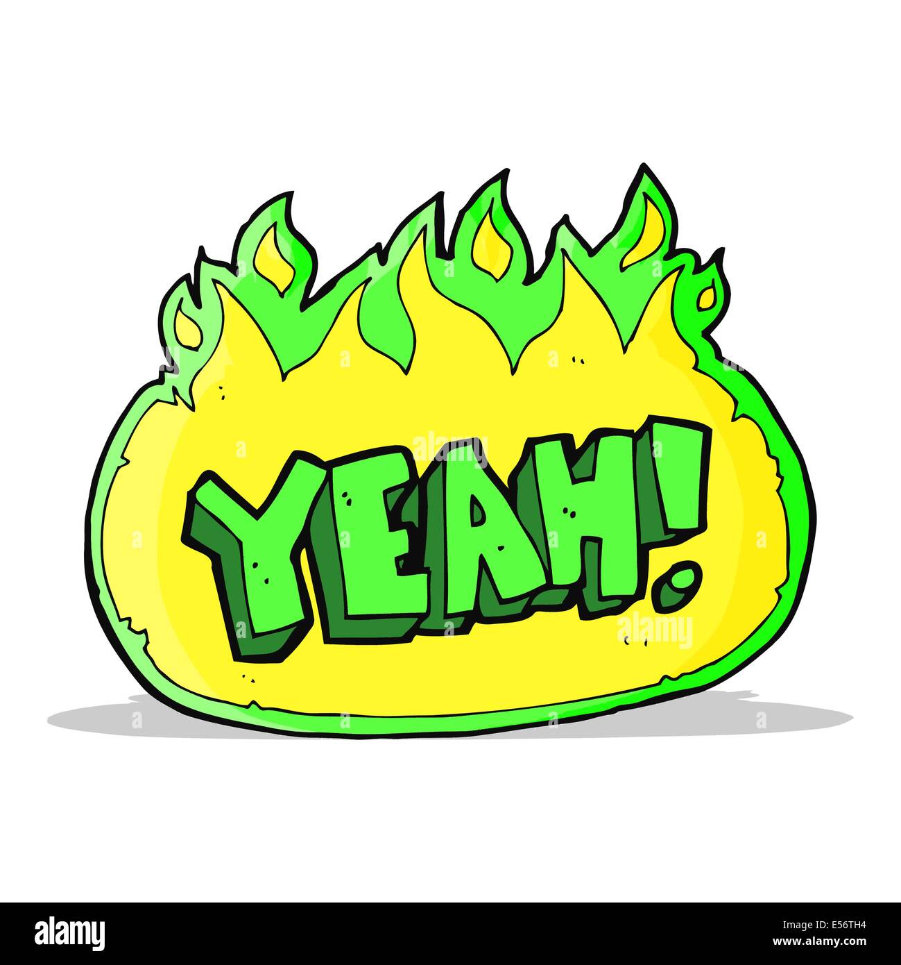 cartoon yeah! shout Stock Vector Image & Art - Alamy