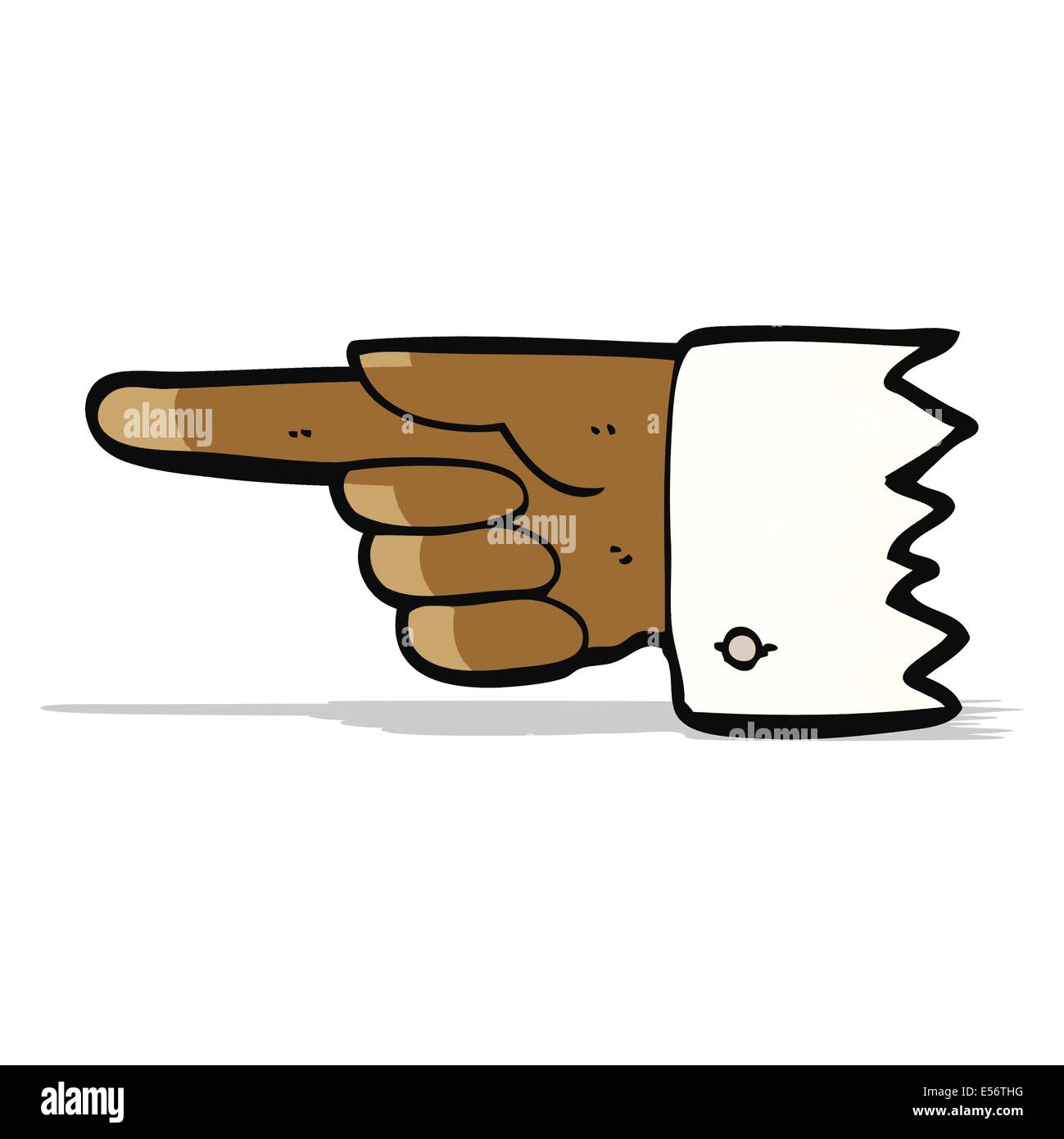 cartoon pointing hand symbol Stock Vector Image & Art - Alamy