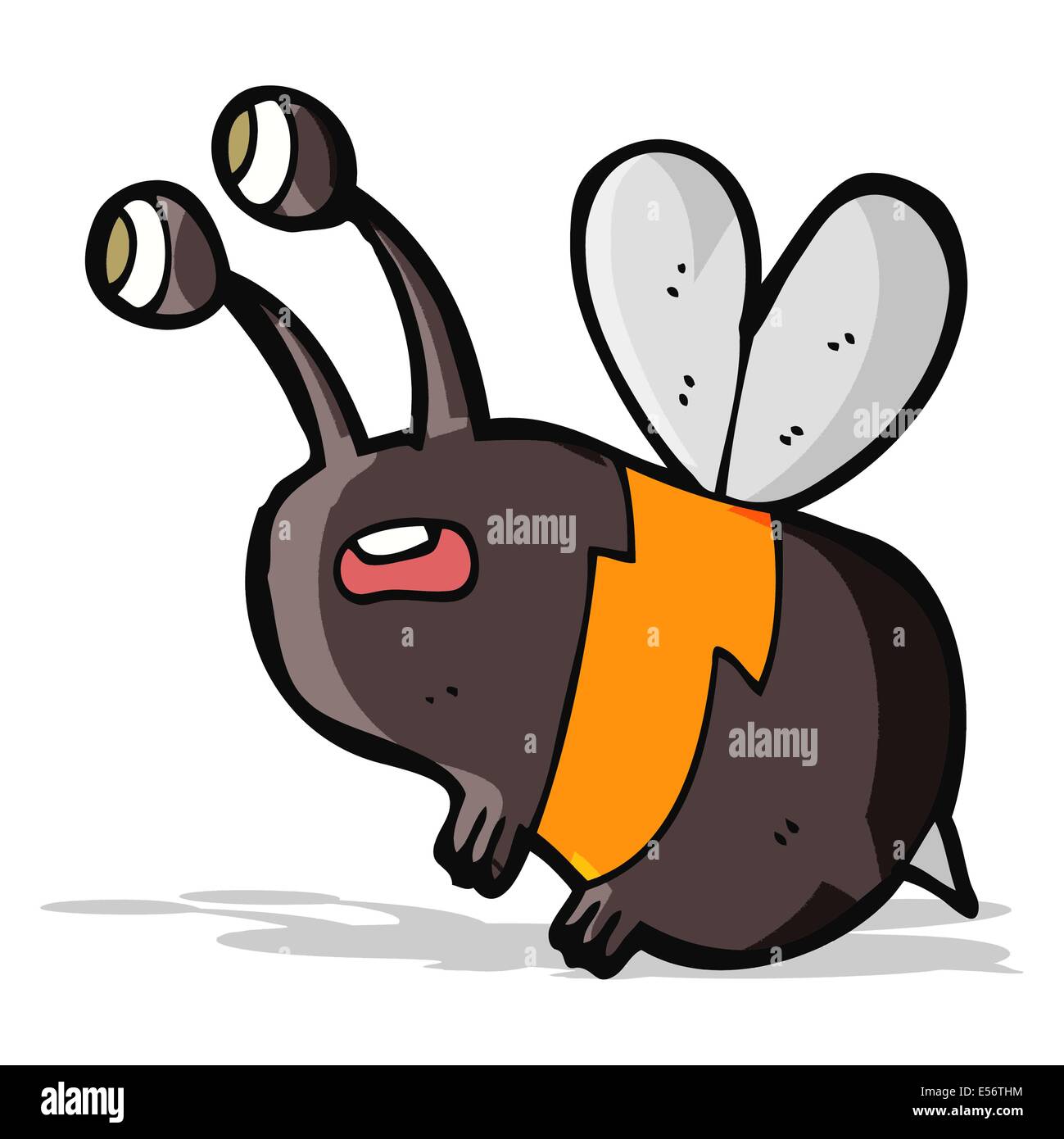cartoon frightened bee Stock Vector Image & Art - Alamy