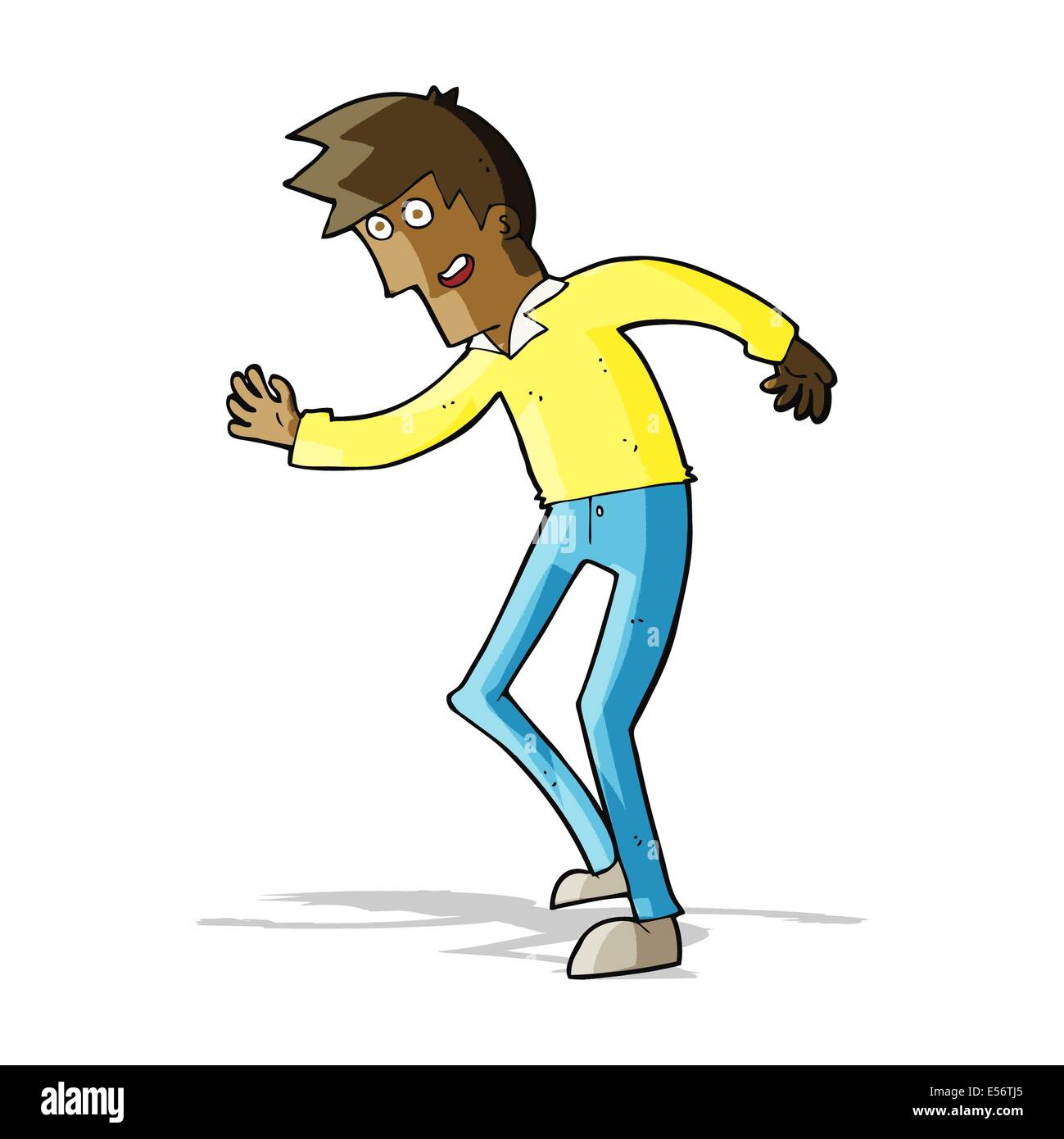 cartoon happy man dancing Stock Vector Image & Art - Alamy