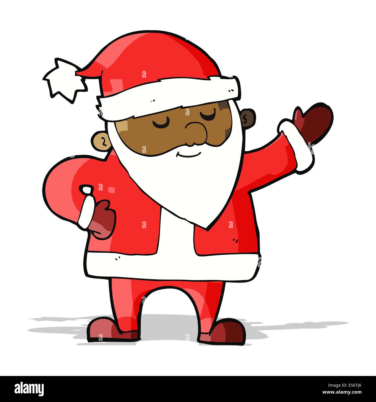 cartoon santa claus Stock Vector Image & Art - Alamy