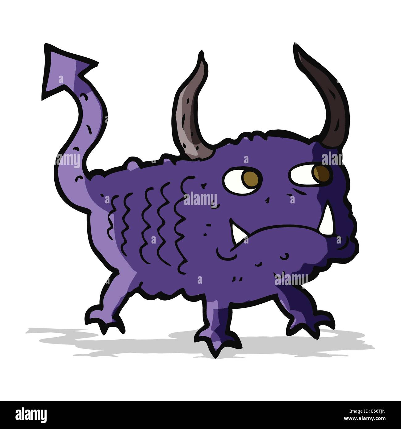 cartoon little demon Stock Vector Image & Art - Alamy