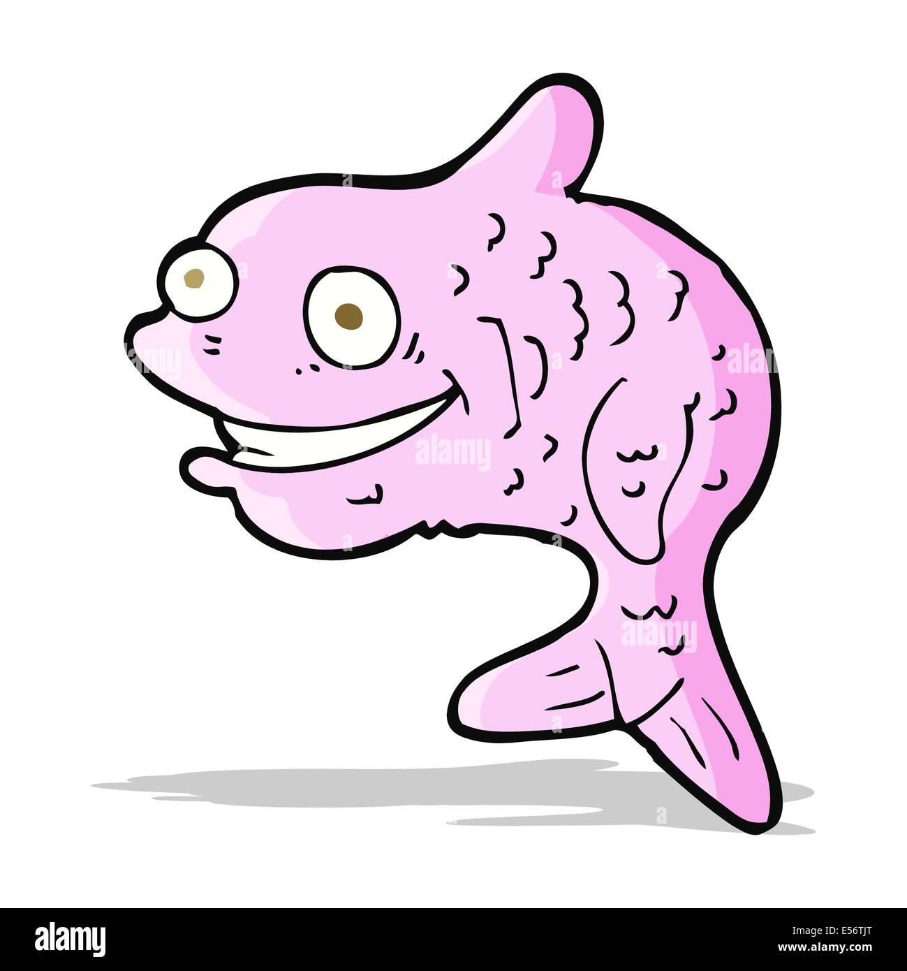 cartoon happy fish Stock Vector Image & Art - Alamy