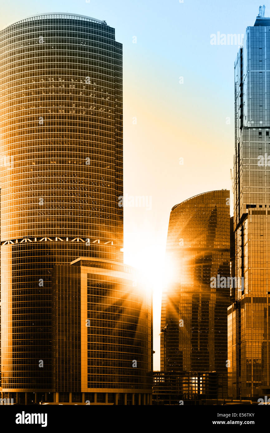 View of buildings modern business centre Stock Photo - Alamy