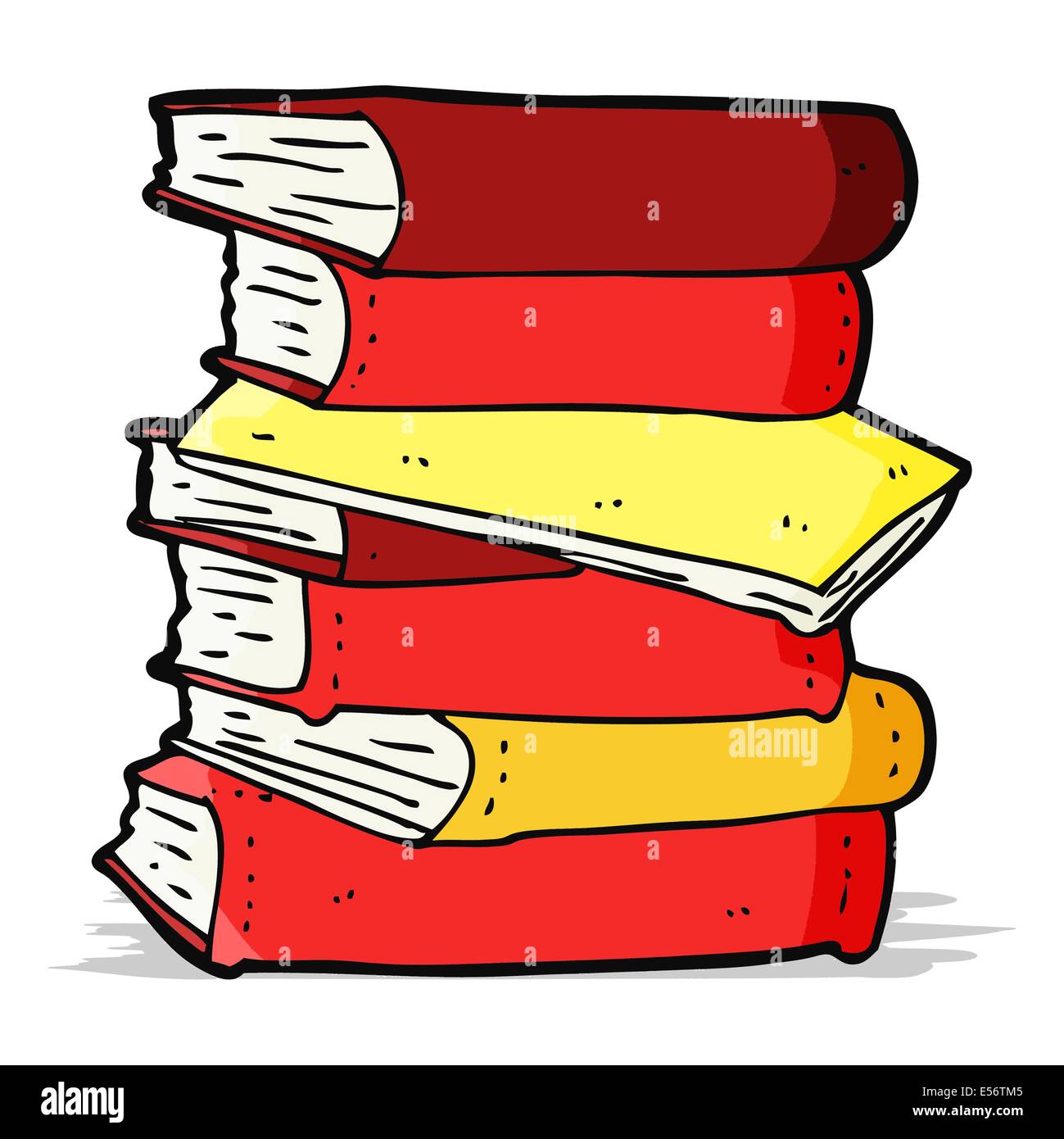 Line drawing pile books Stock Vector Images - Alamy