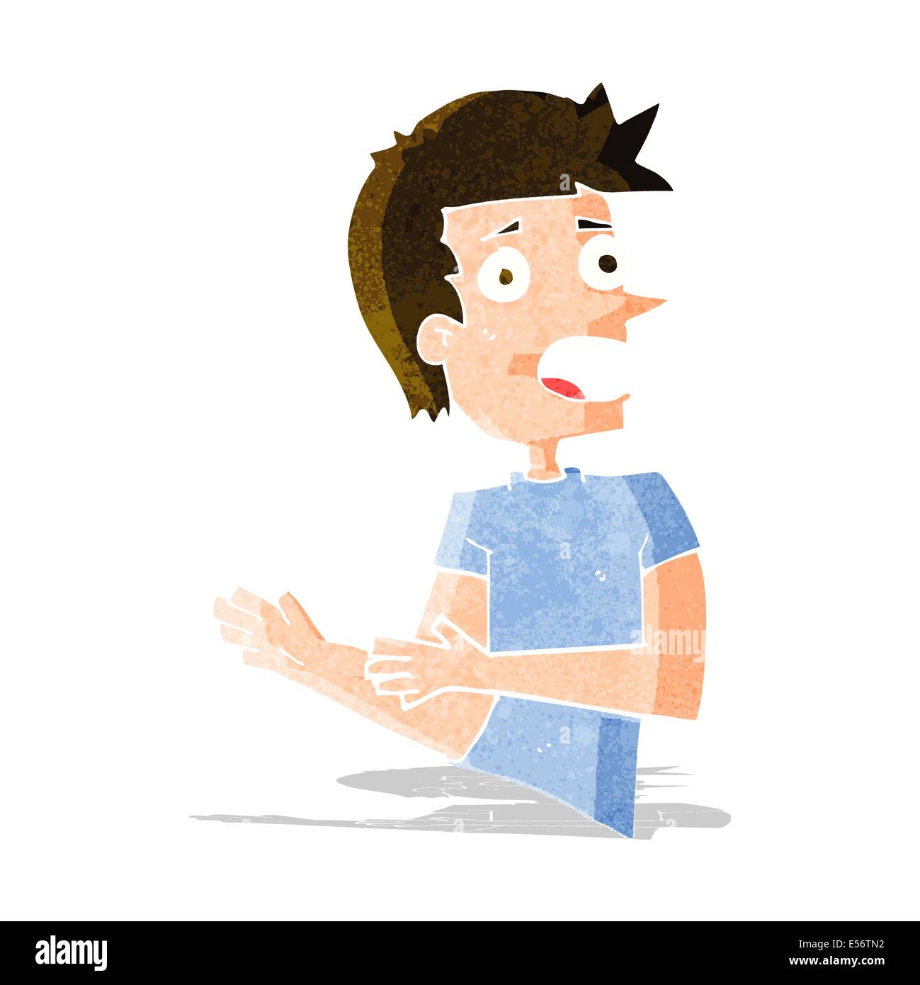 cartoon stressed man Stock Vector Image & Art - Alamy