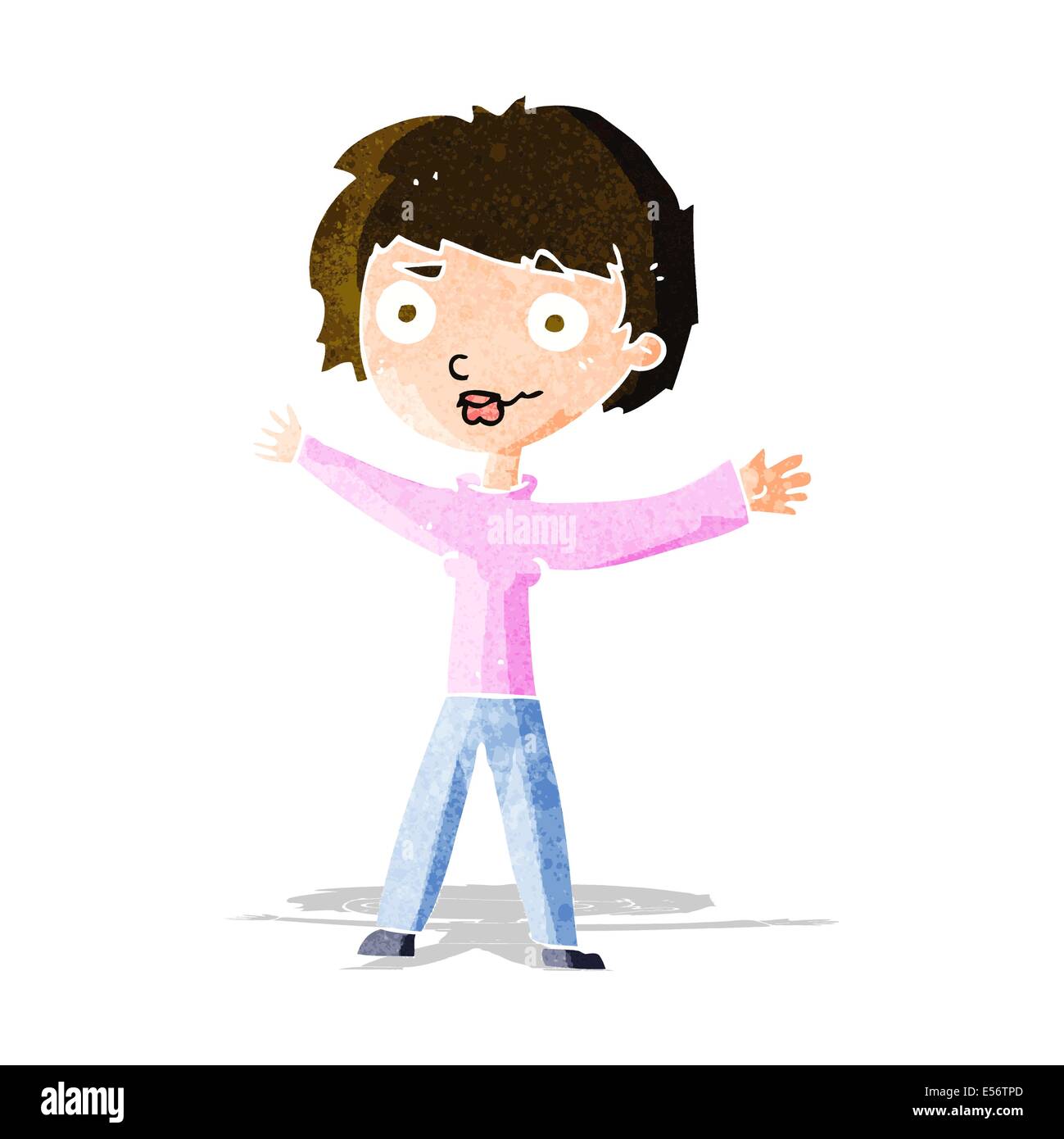 cartoon woman waving arms Stock Vector Image & Art - Alamy