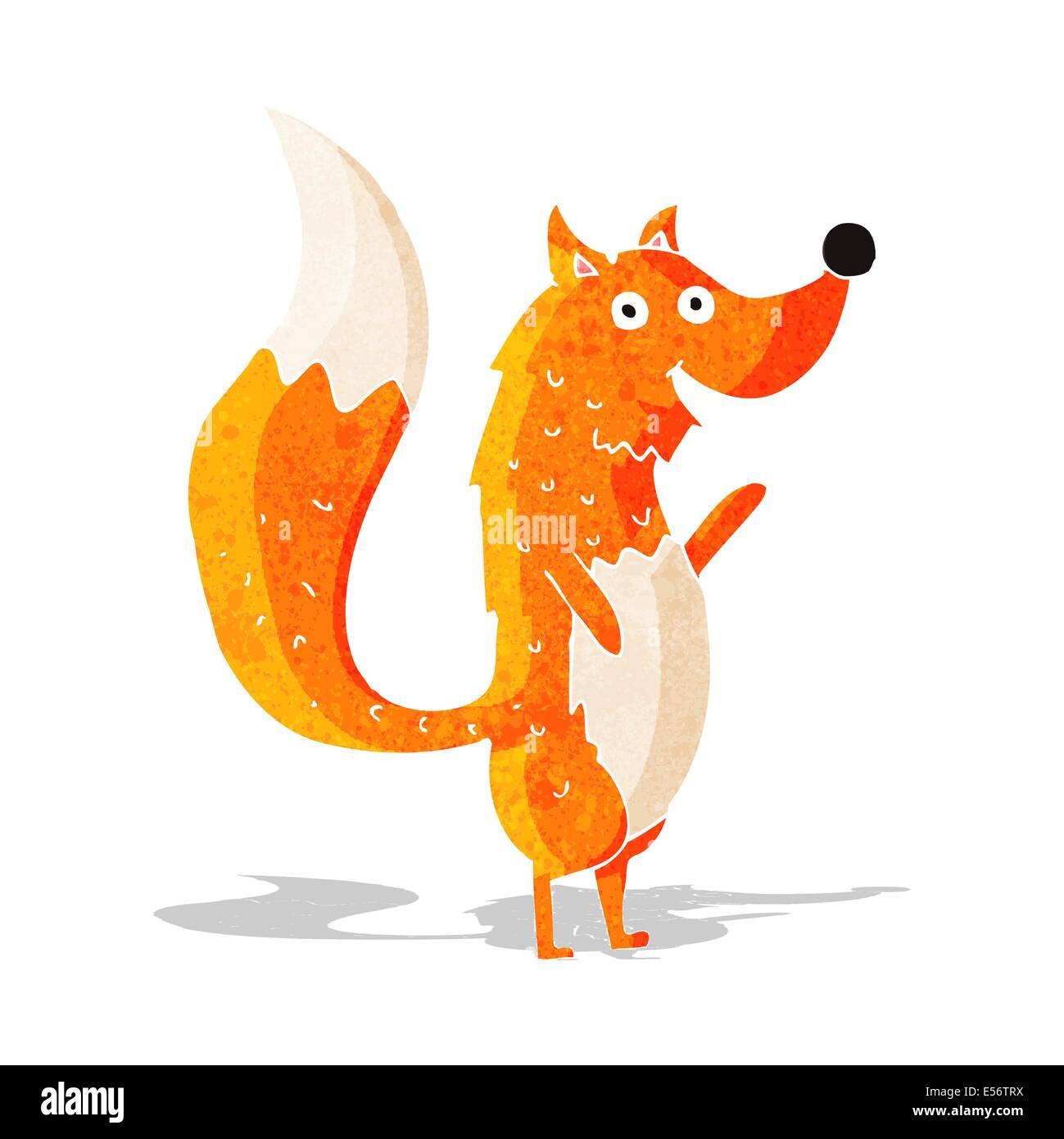 cartoon waving fox Stock Vector Image & Art - Alamy
