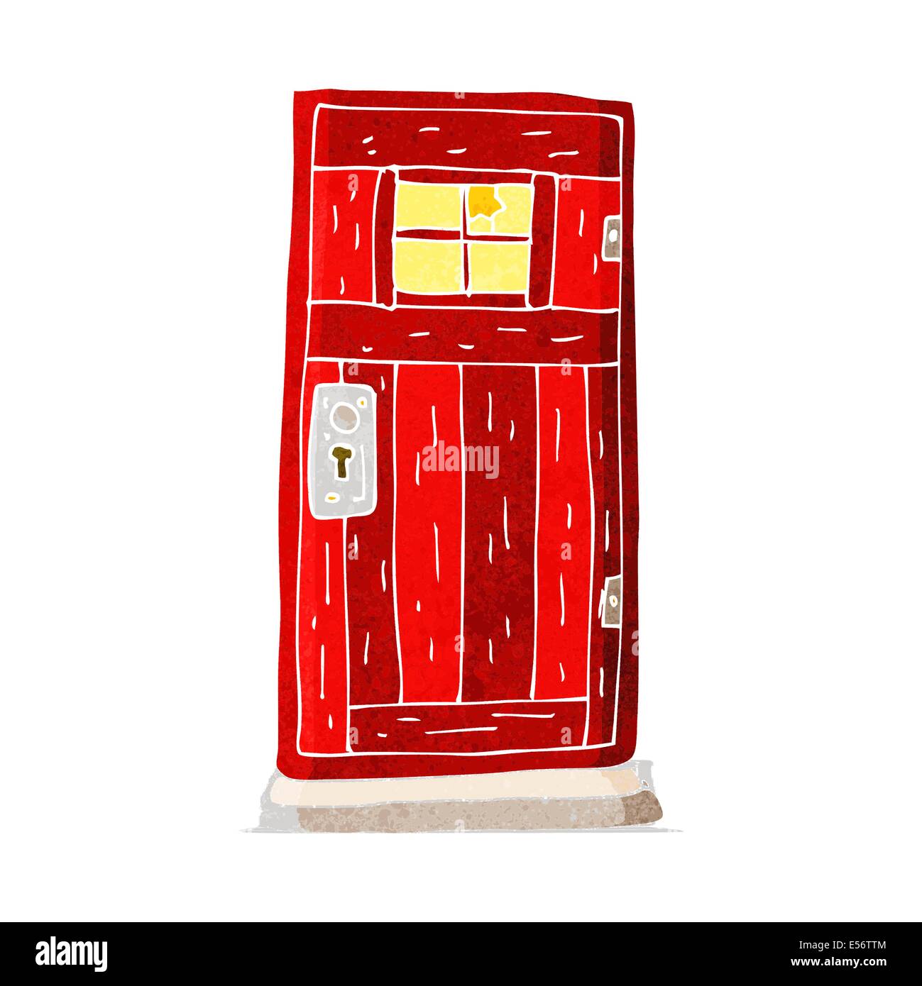 Cartoon old wood door Cut Out Stock Images & Pictures - Alamy